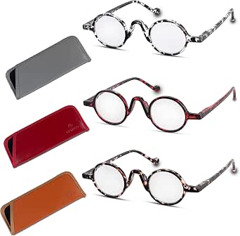 Amazon.com: Optix 55 Reading Glasses For Women & Men (3-Pack) Retro ...