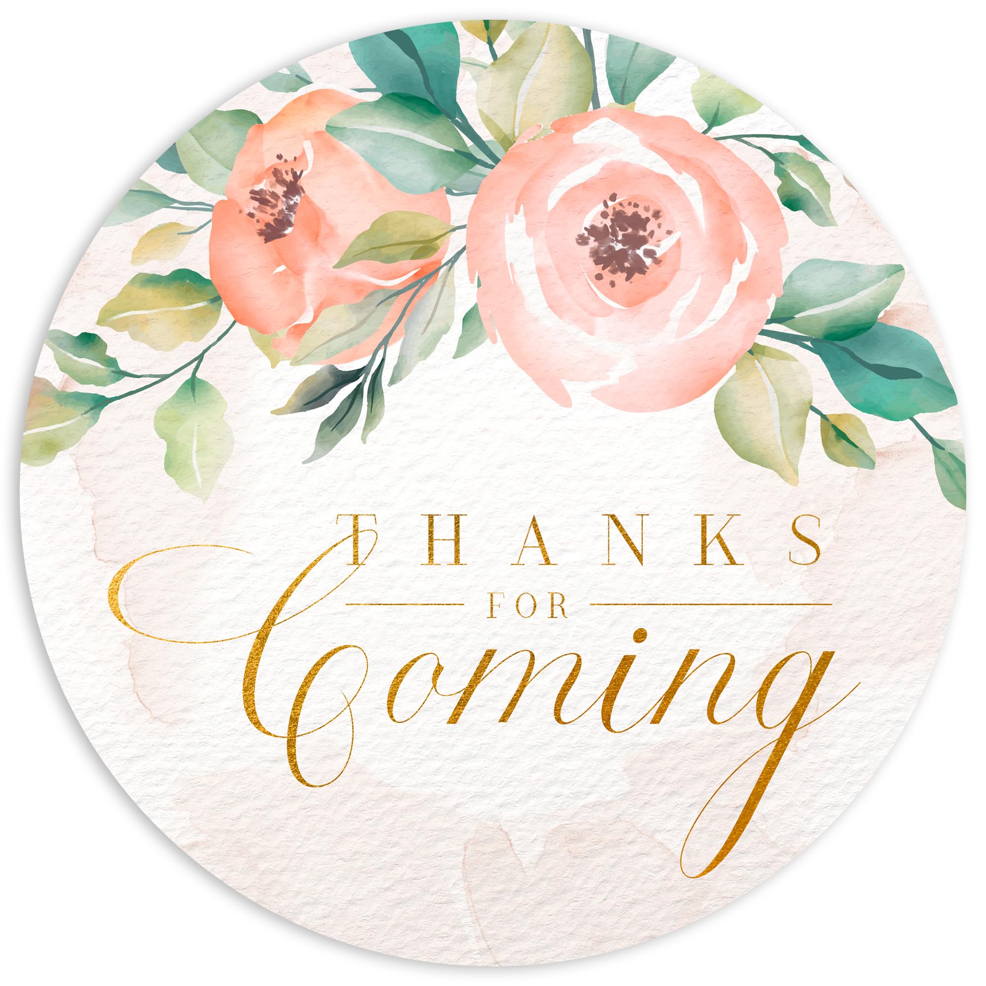Amazon.com: Mobiusea Creation Blush Pink Floral Thank You for Coming ...