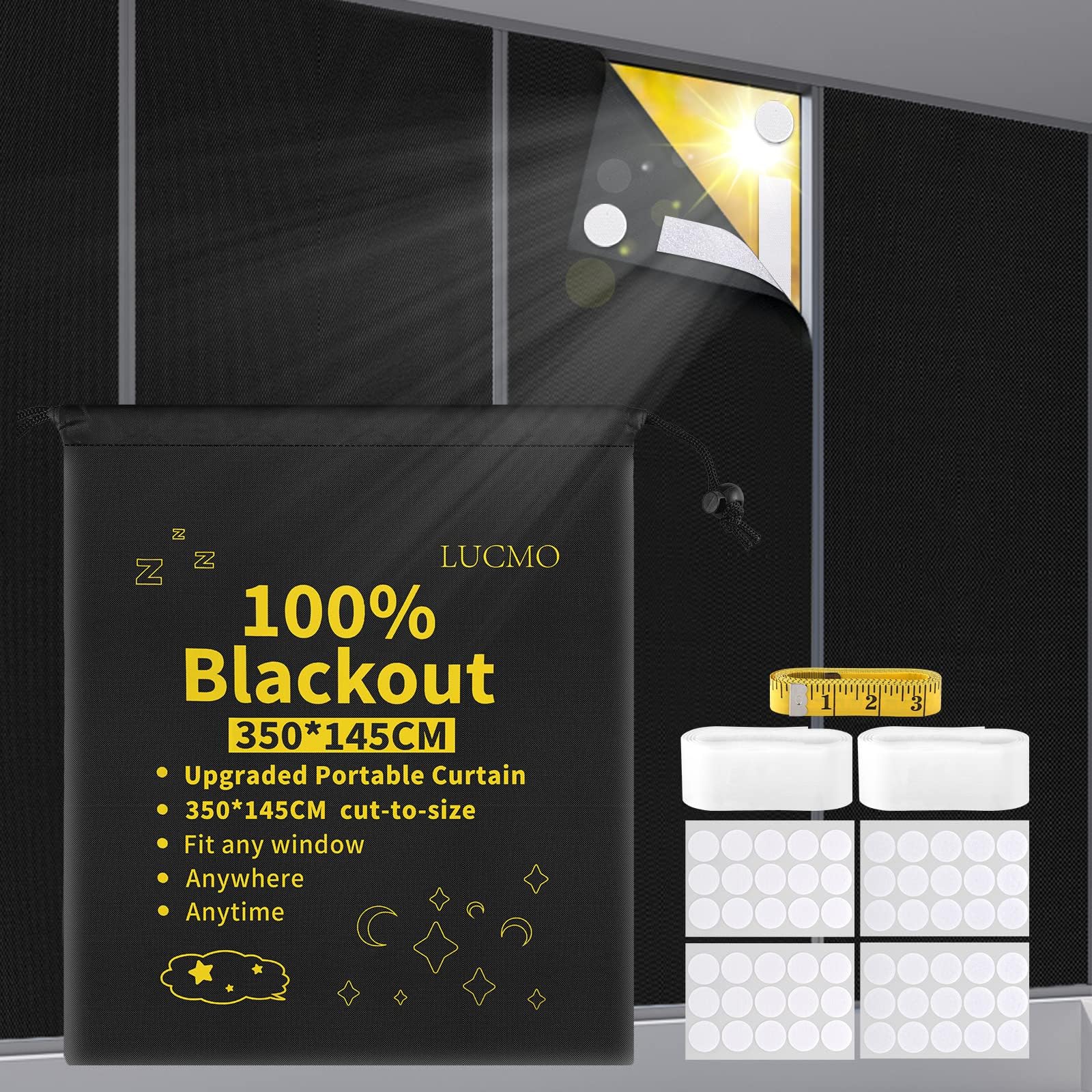 Amazon.com: Gro Company Gro-Anywhere Blind Stars & Moons : Office Products
