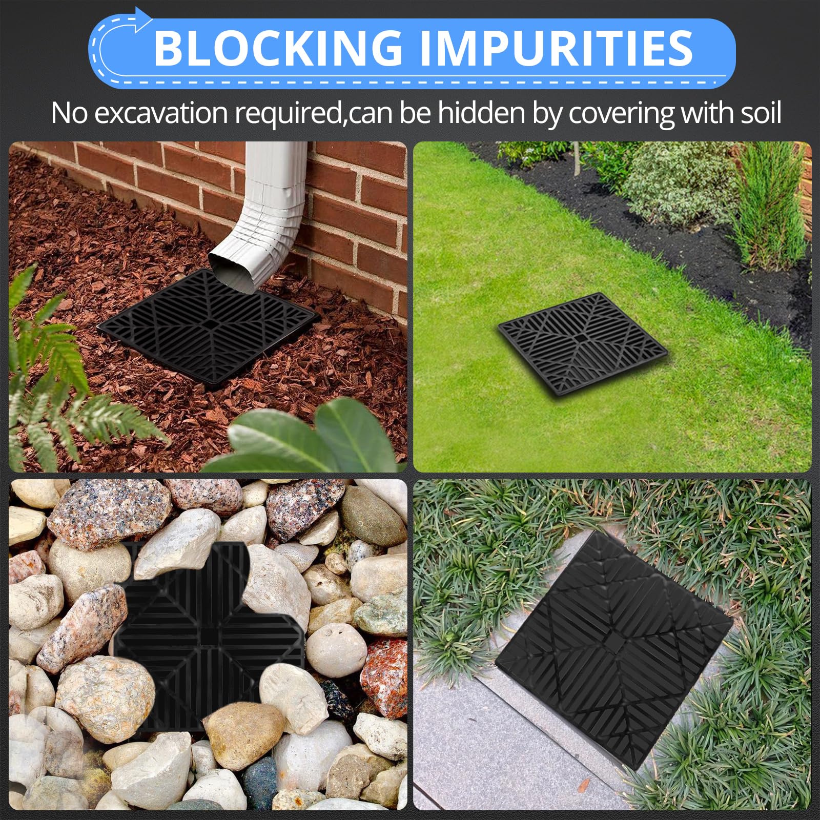 Snapklik.com : Gutter Downspout Extensions 14 To 55inch,Sturdy Catch B ...