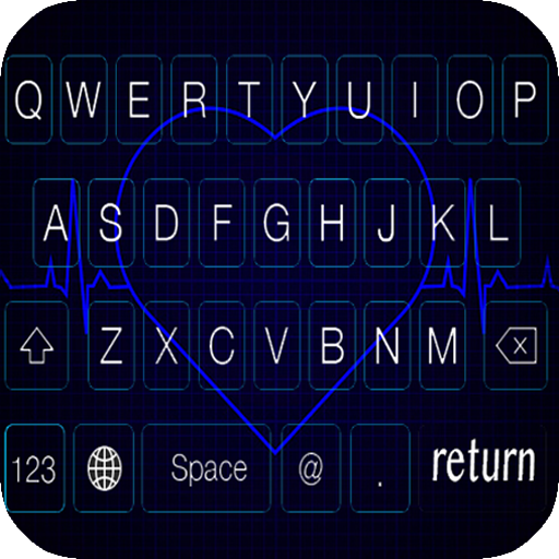 Blue Neon Heartbeat Keyboard - App on Amazon Appstore