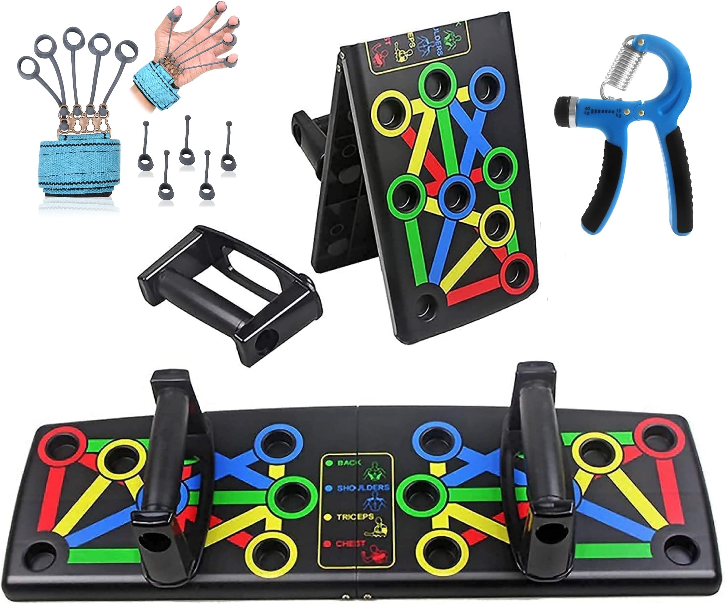 Buy ODDISH way to fitness Push Up Board System - 15 in 1 Body Building ...