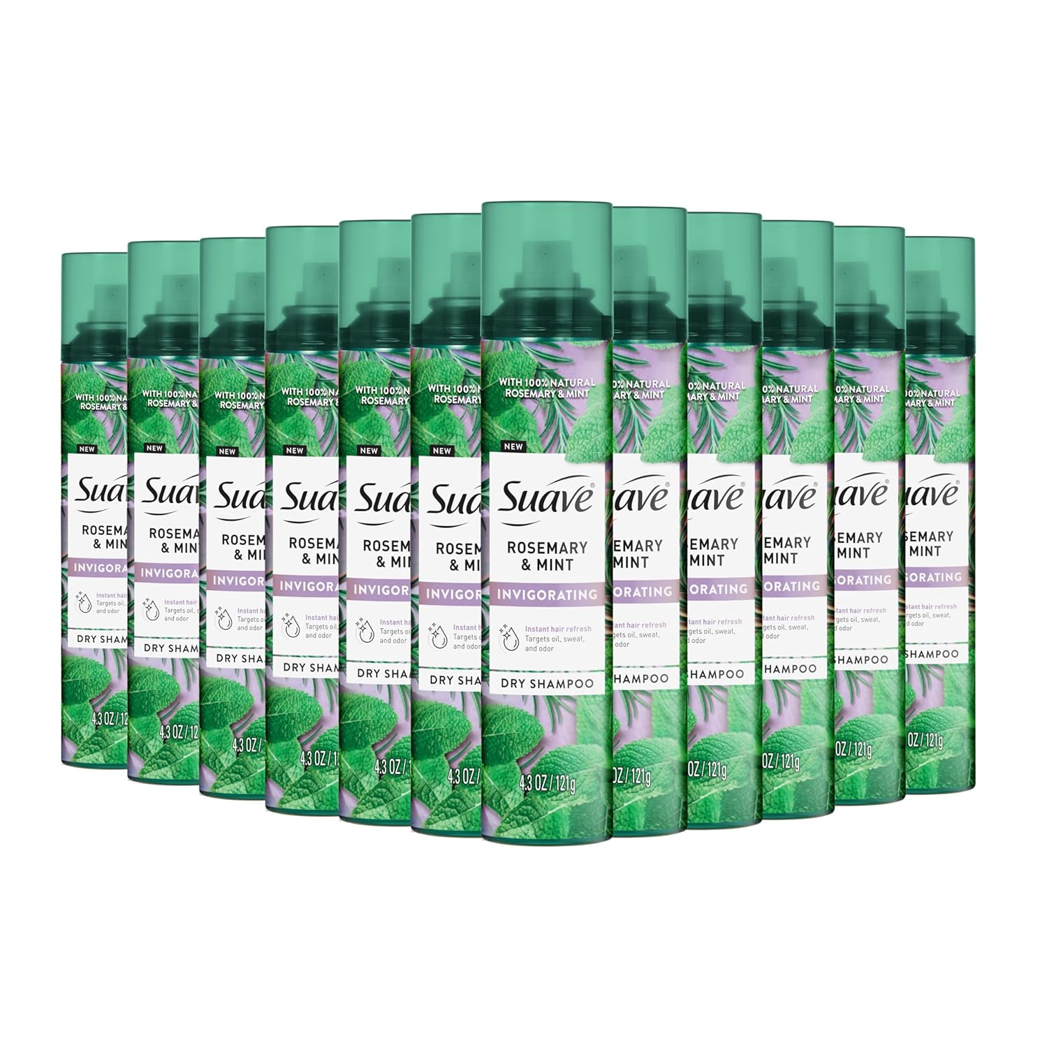Amazon.com: Suave Rosemary & Mint Invigorating Dry Shampoo, Infused ...