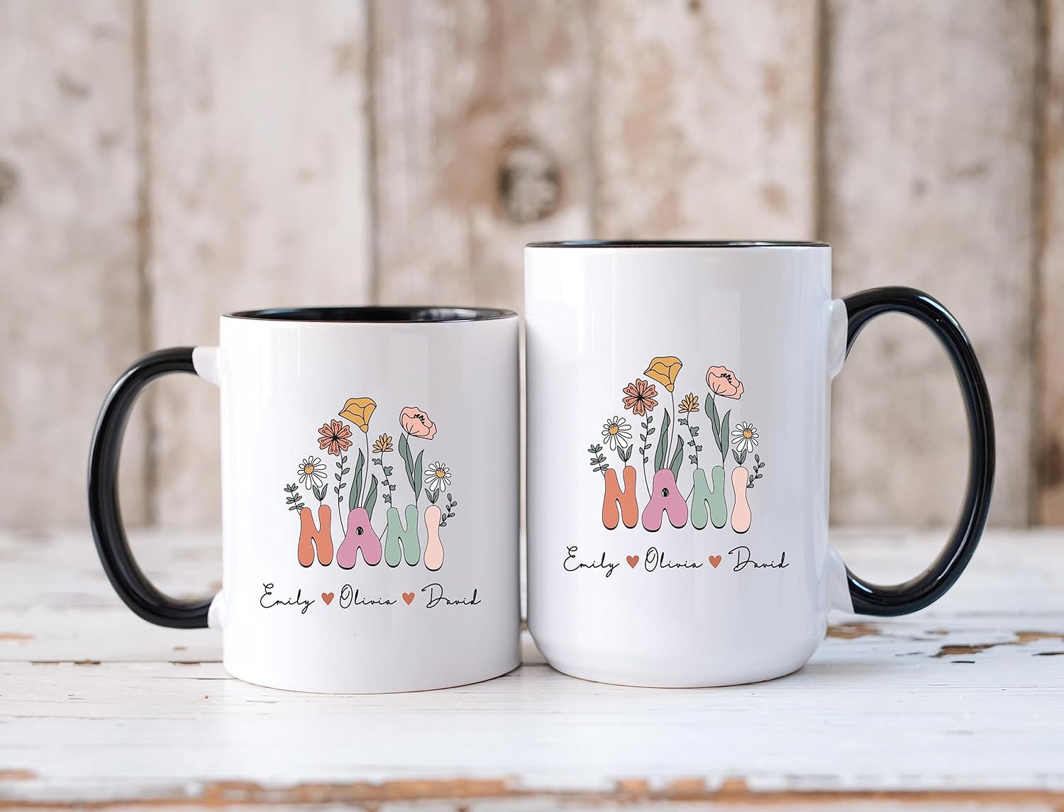 Amazon.com: Nani Mug With Grandkids Names, Personalised Nani Mug ...