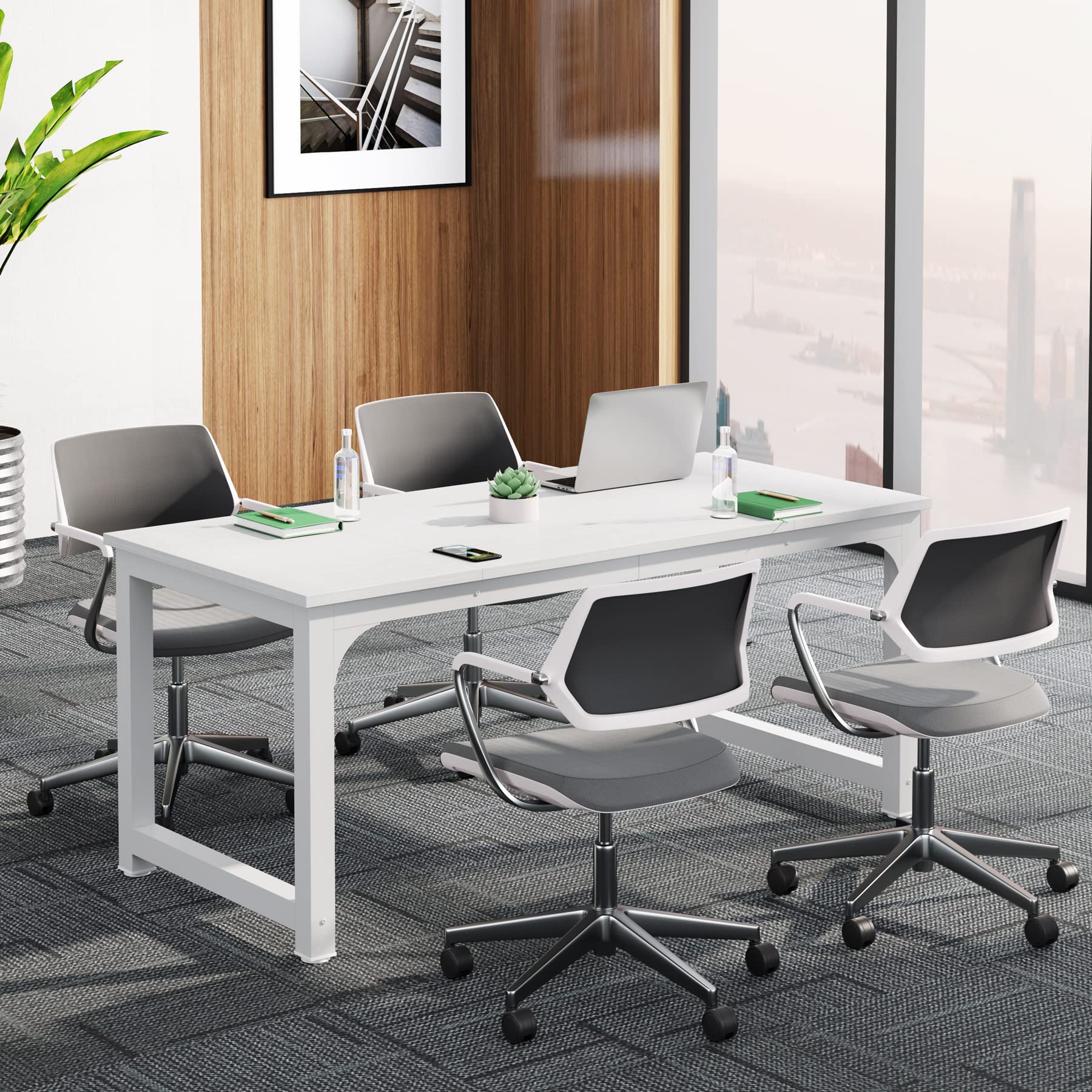 Amazon.com: Tribesigns Small Conference Table, 62.9" W x 31.5" D ...