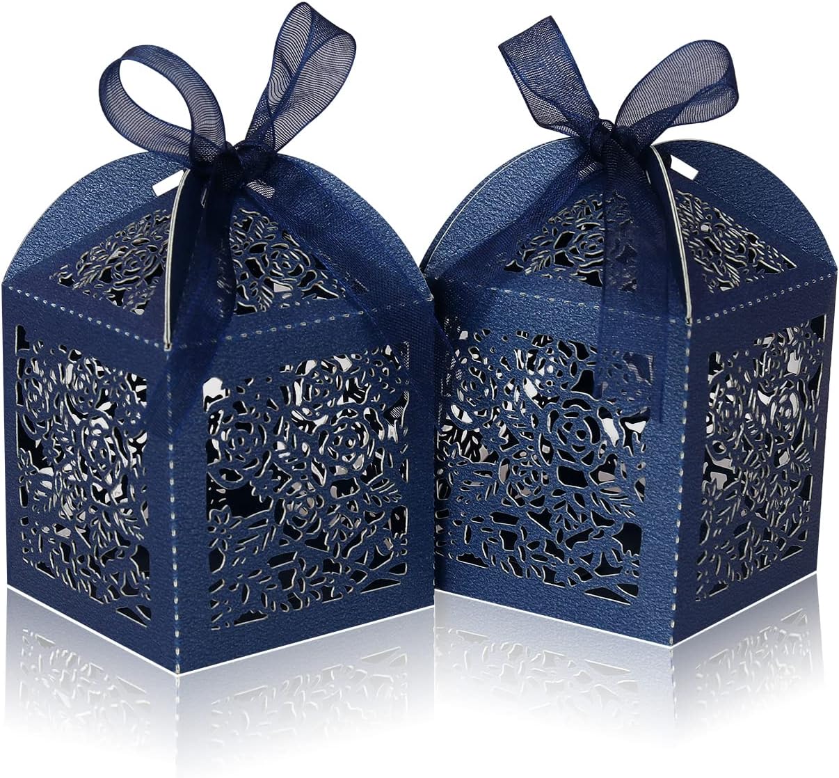 Amazon.com: POTTIIS 20Pcs Candy Box Cookie Gift Boxes，Romantic Wedding ...