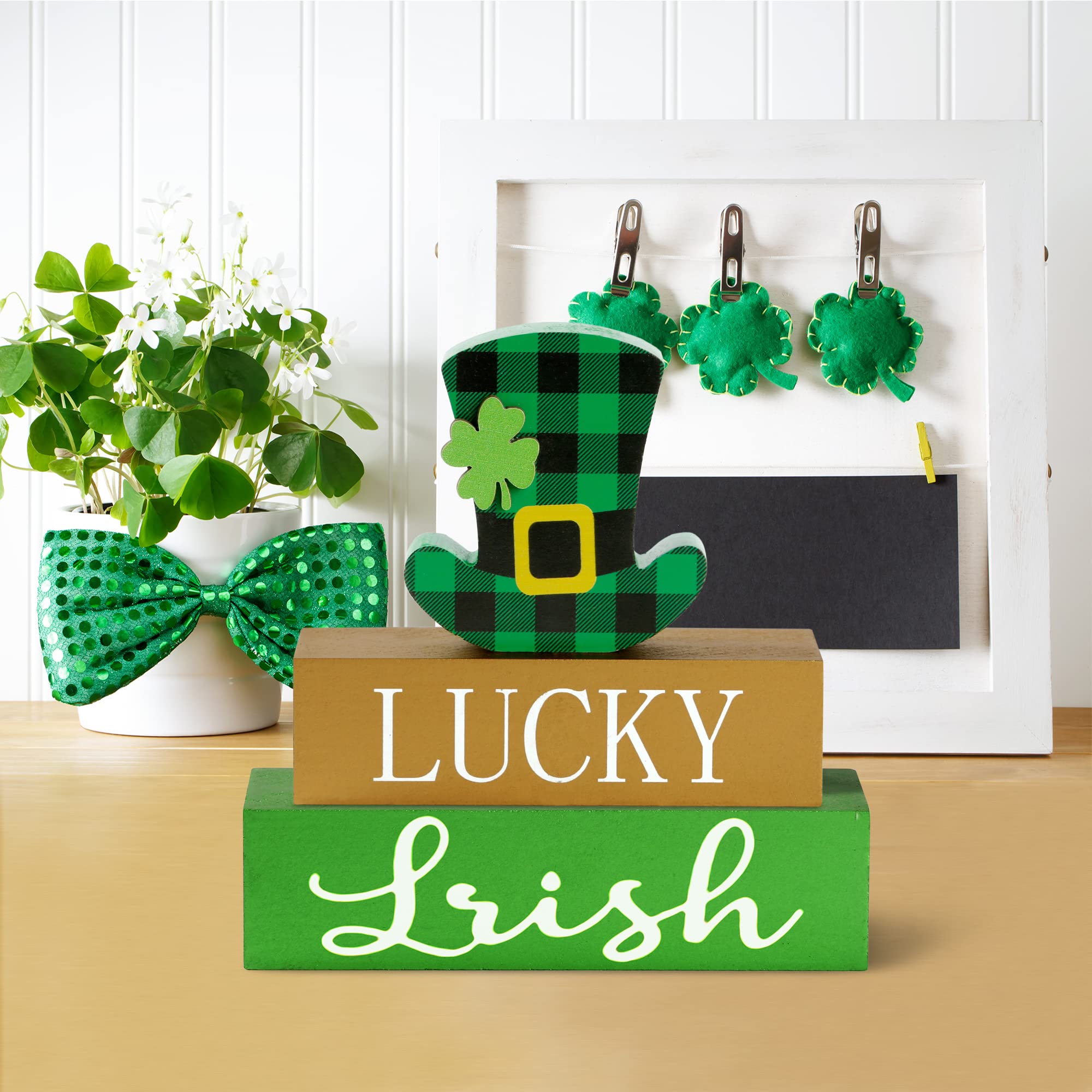Amazon.com: Sggvecsy St Patricks Day Decorations Wooden Sign with ...