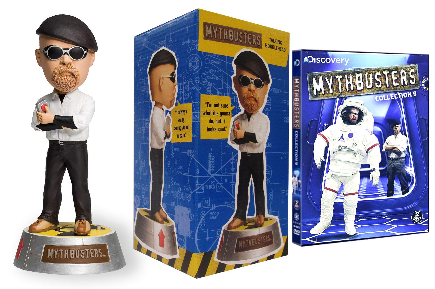 Buy Mythbusters Jamie Hyneman Talking Bobblehead with TV Series DVD ...