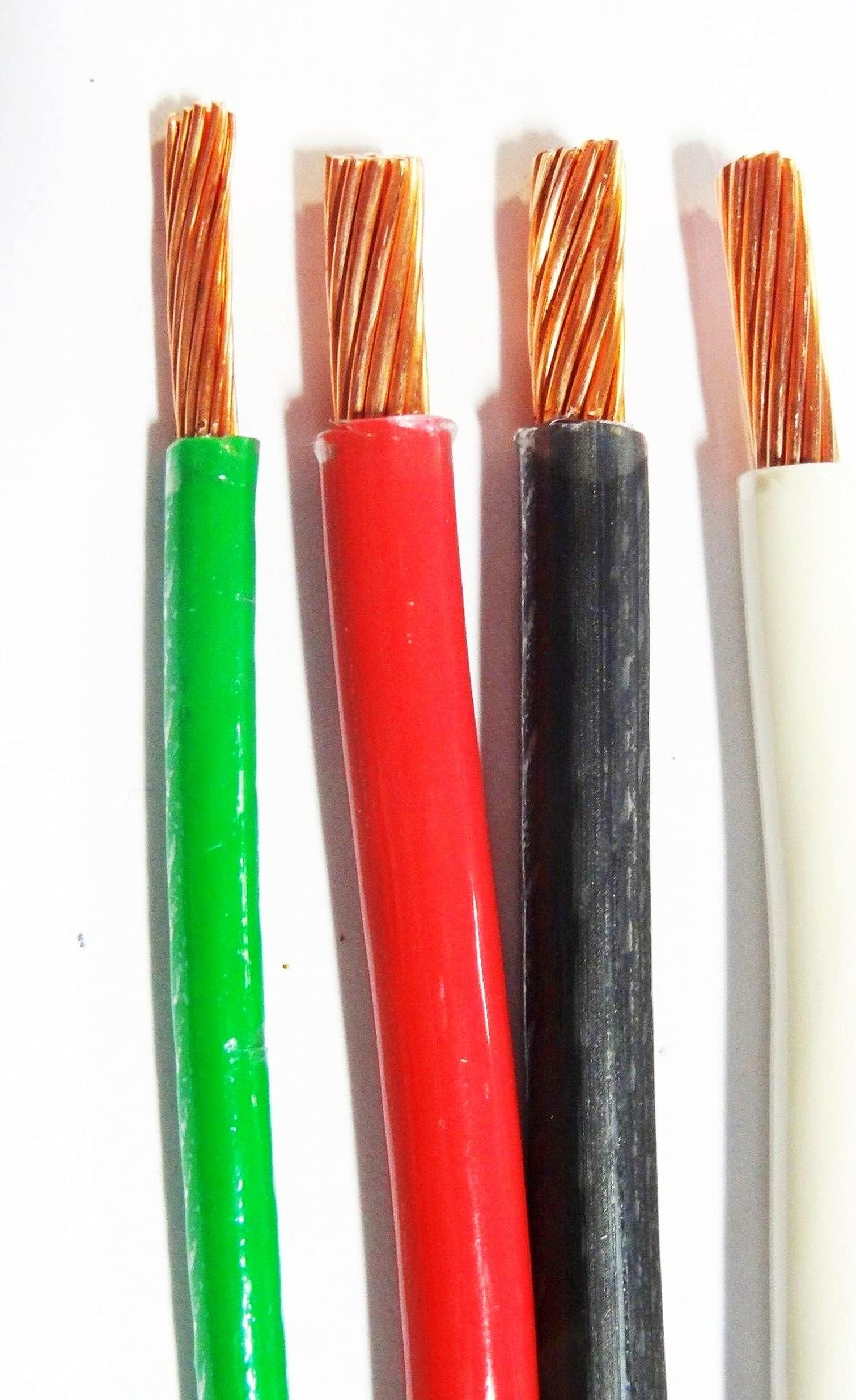 Amazon.com: 8 Gauge THHN Wire Stranded 4 Colors 100 FT Each THWN 600V ...