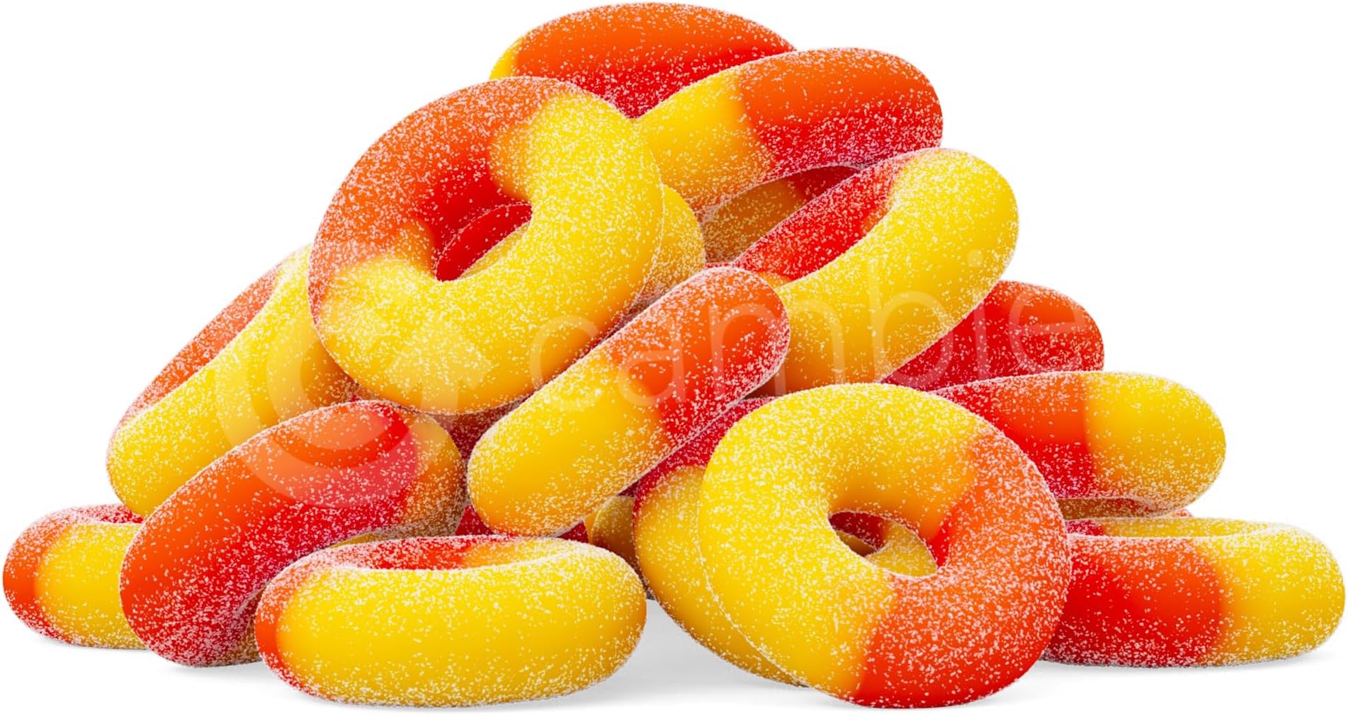 Amazon.com : Peach Rings Gummy Candy by Cambie | 2 lbs of Gummy Candy ...