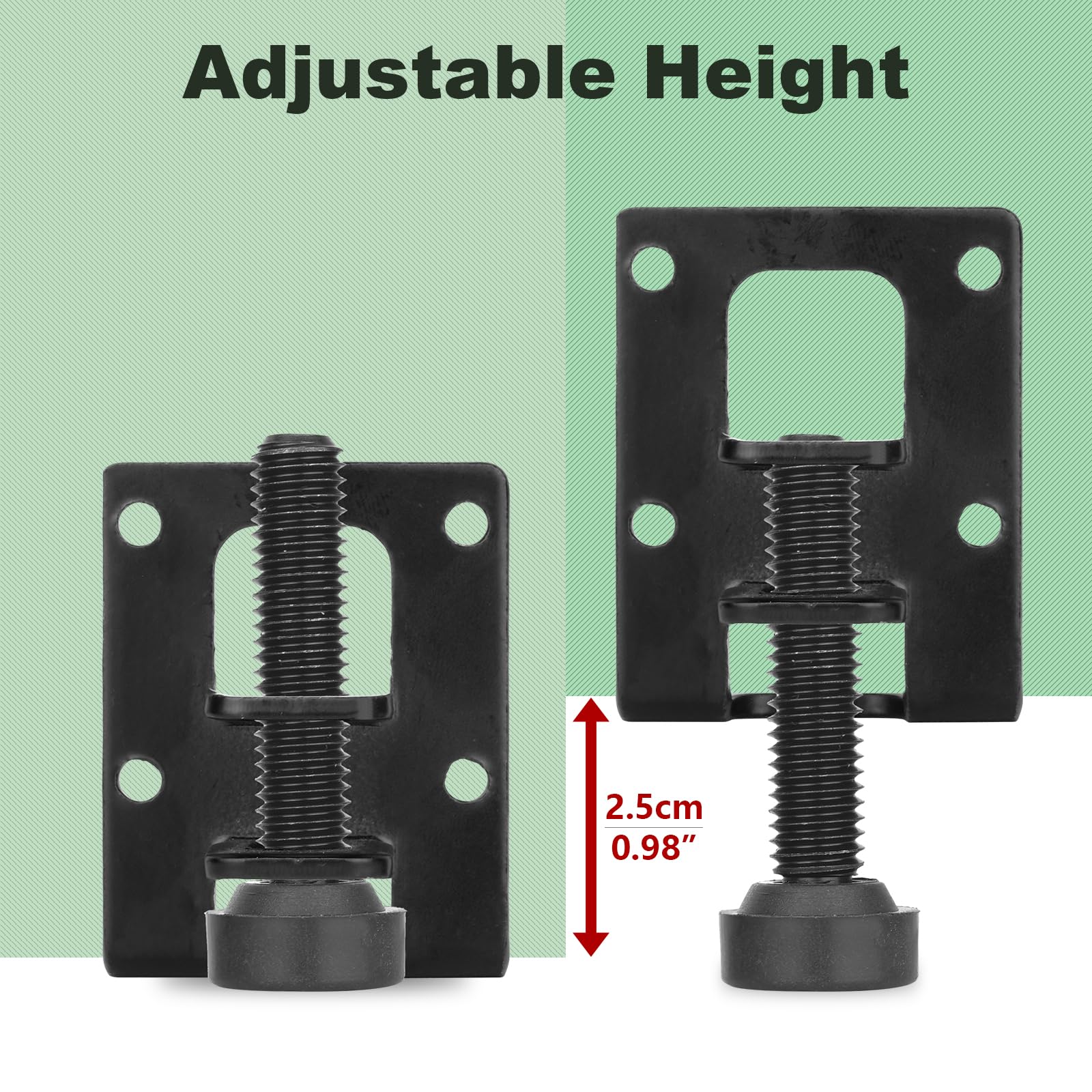 Snapklik.com : Anwenk Adjustable Furniture Leveling Feets L Shaped ...