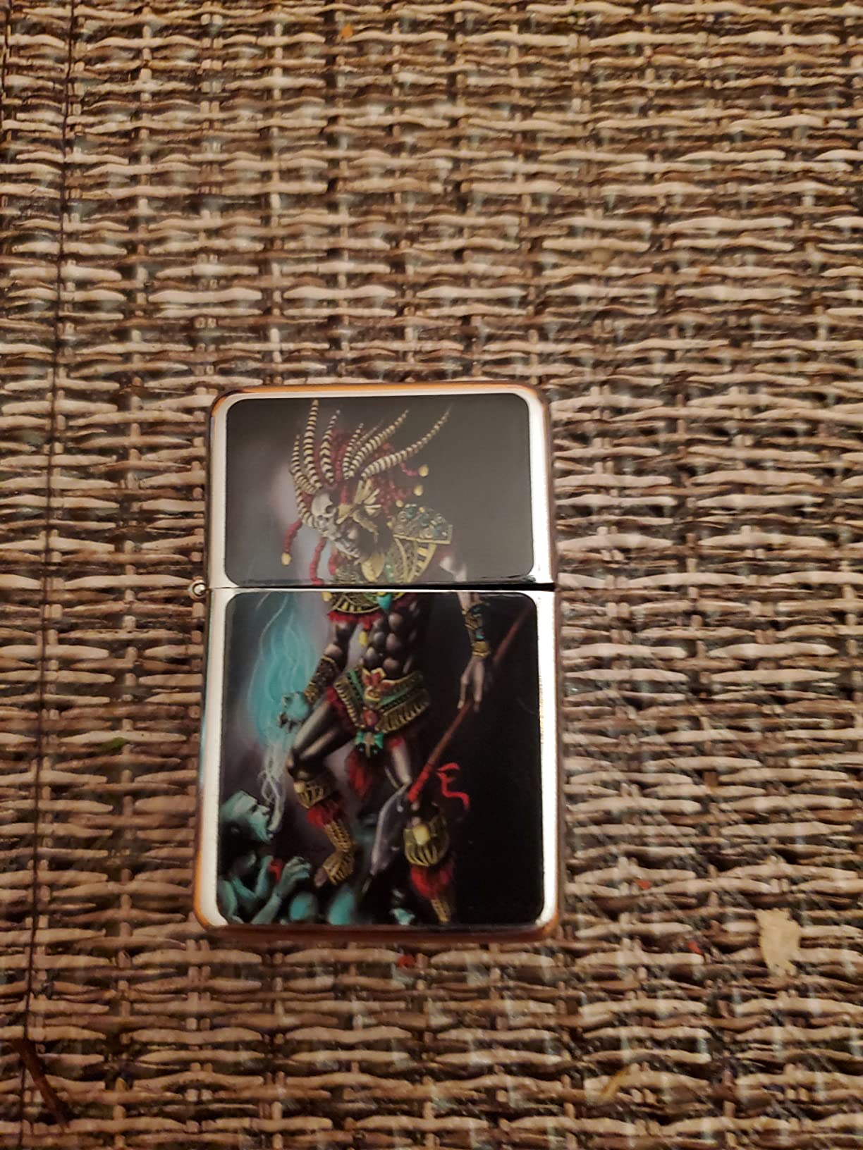 Amazon.com: Aztec Warrior Flip Top Dual Torch Lighter S14 Smoking ...