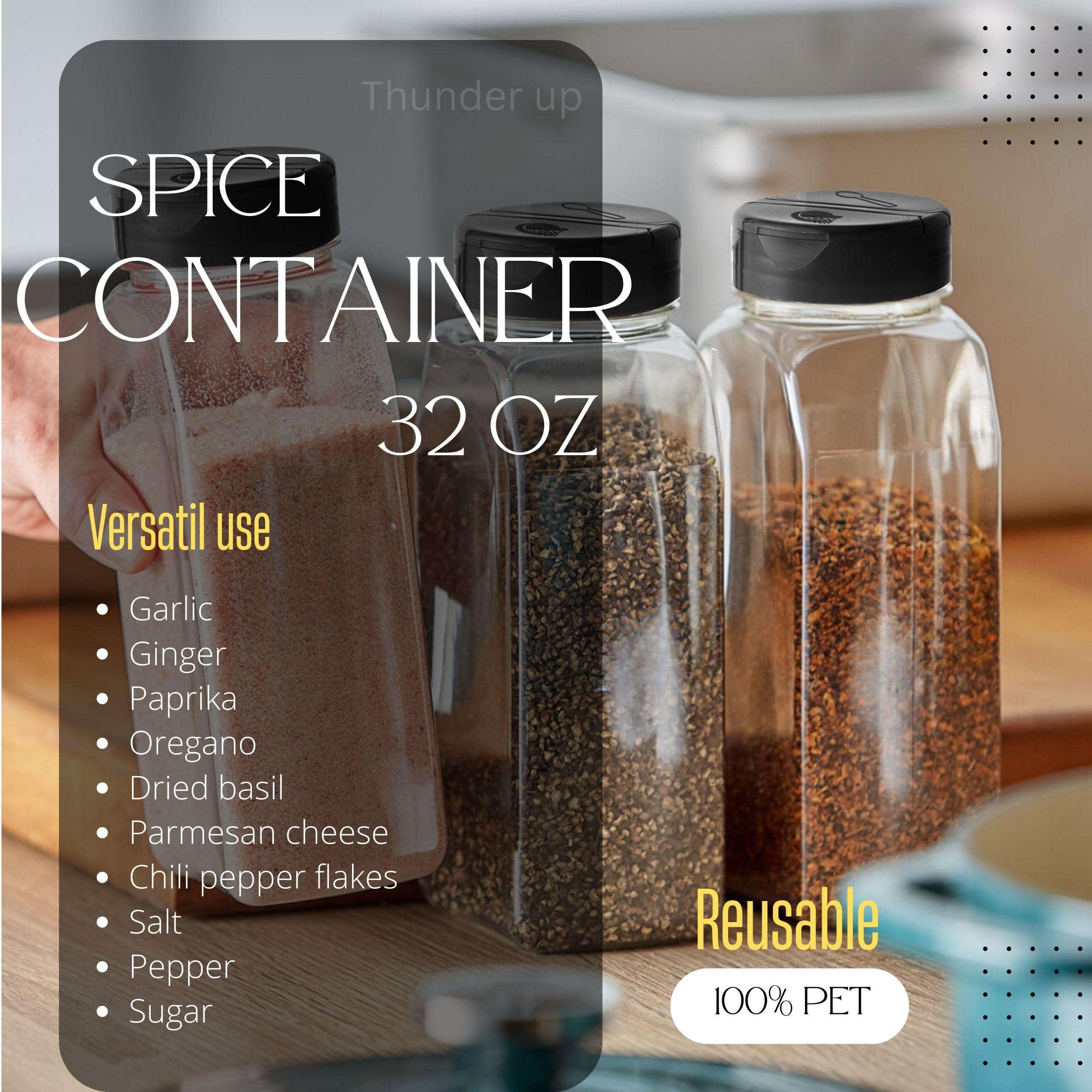 Cheese Shaker With Lid Grated 3-Piece Stainless Steel Shaker Set - 2 ...