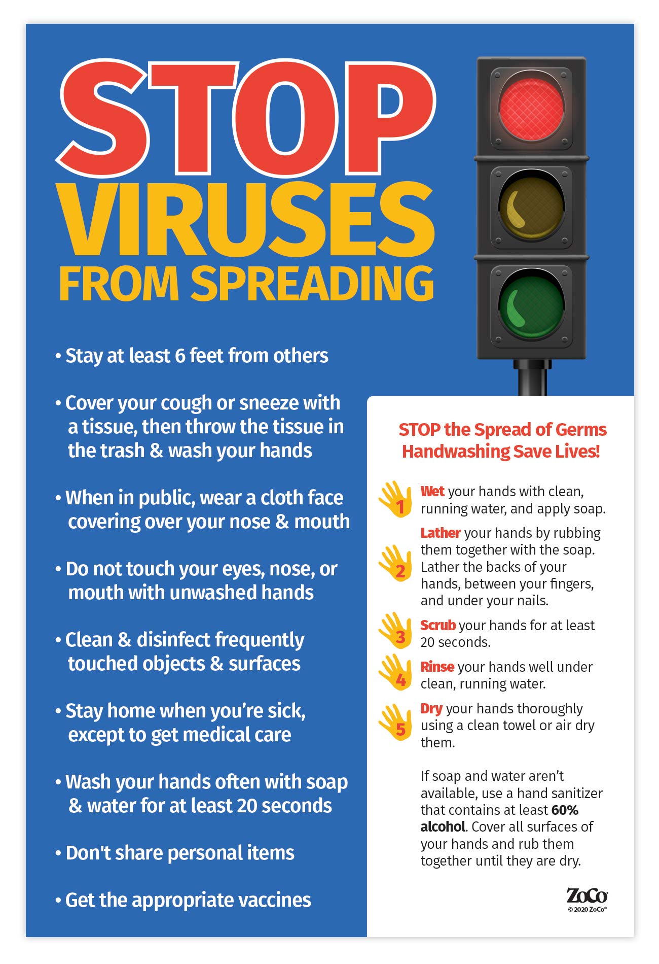 Buy Stop The Spread Virus COV 19 Stop The Spread Of Germs Sign