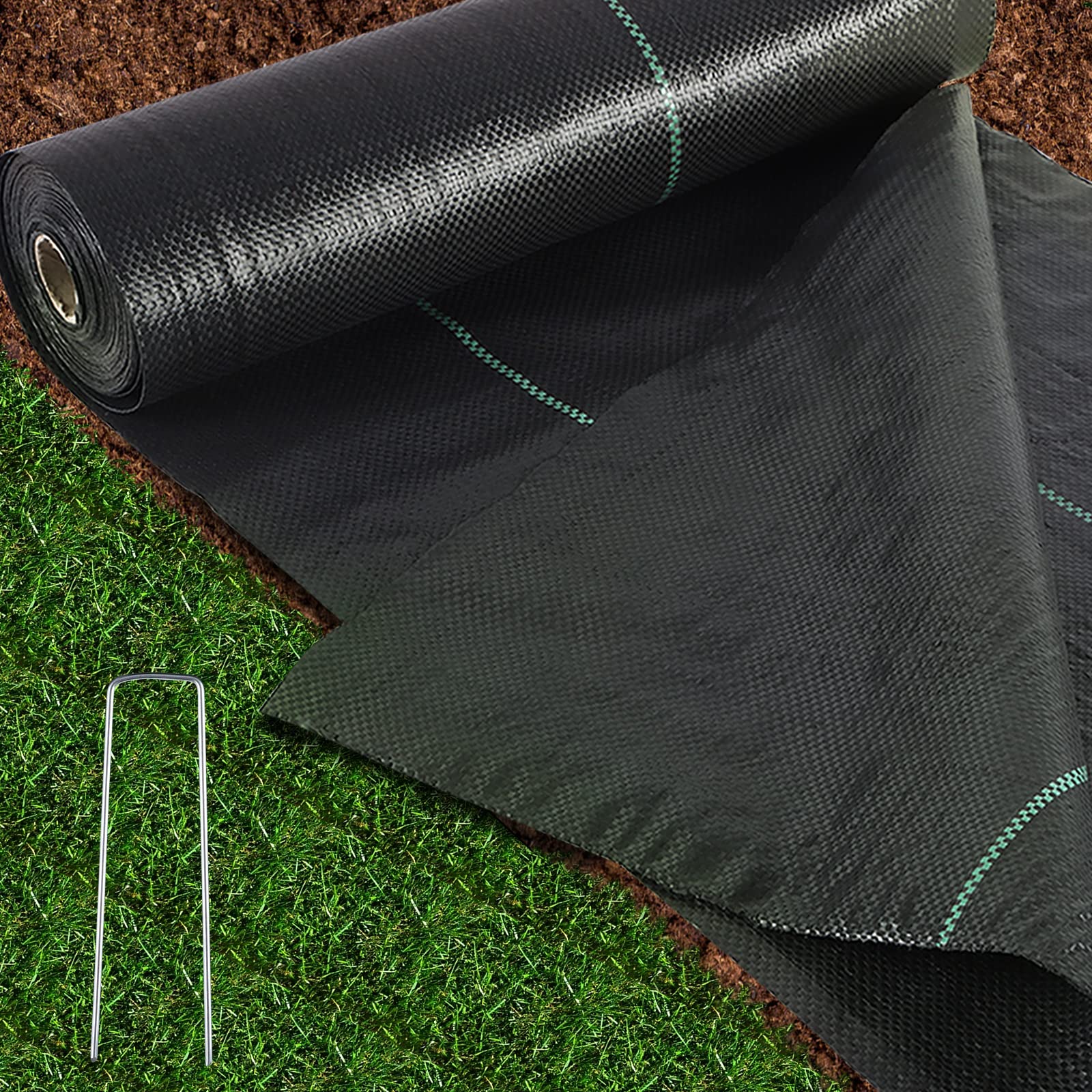 Amazon.com : ZXMOTO 3FTx100FT Weed Barrier Landscape Fabric,3.2oz ...