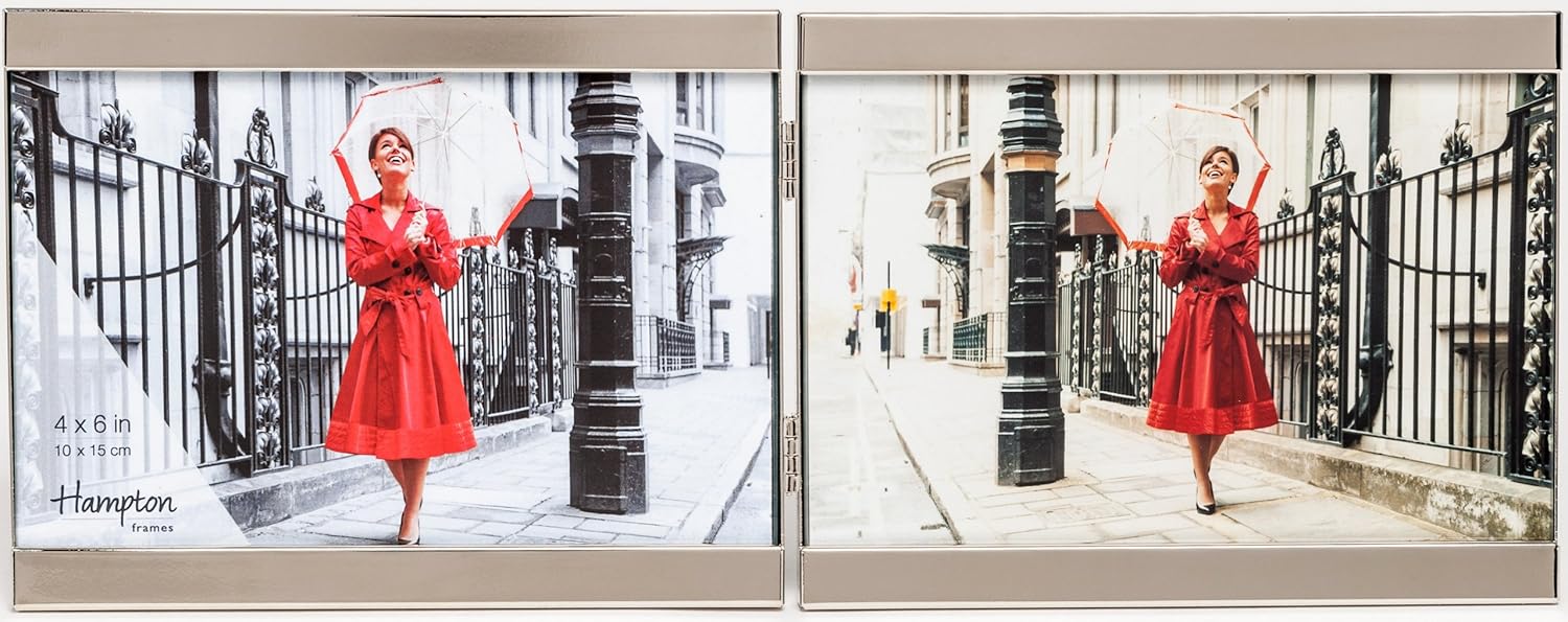 Amazon.com: Piccadilly Silver Plate 4x6in (10x15cm) Horizontal Hinged ...