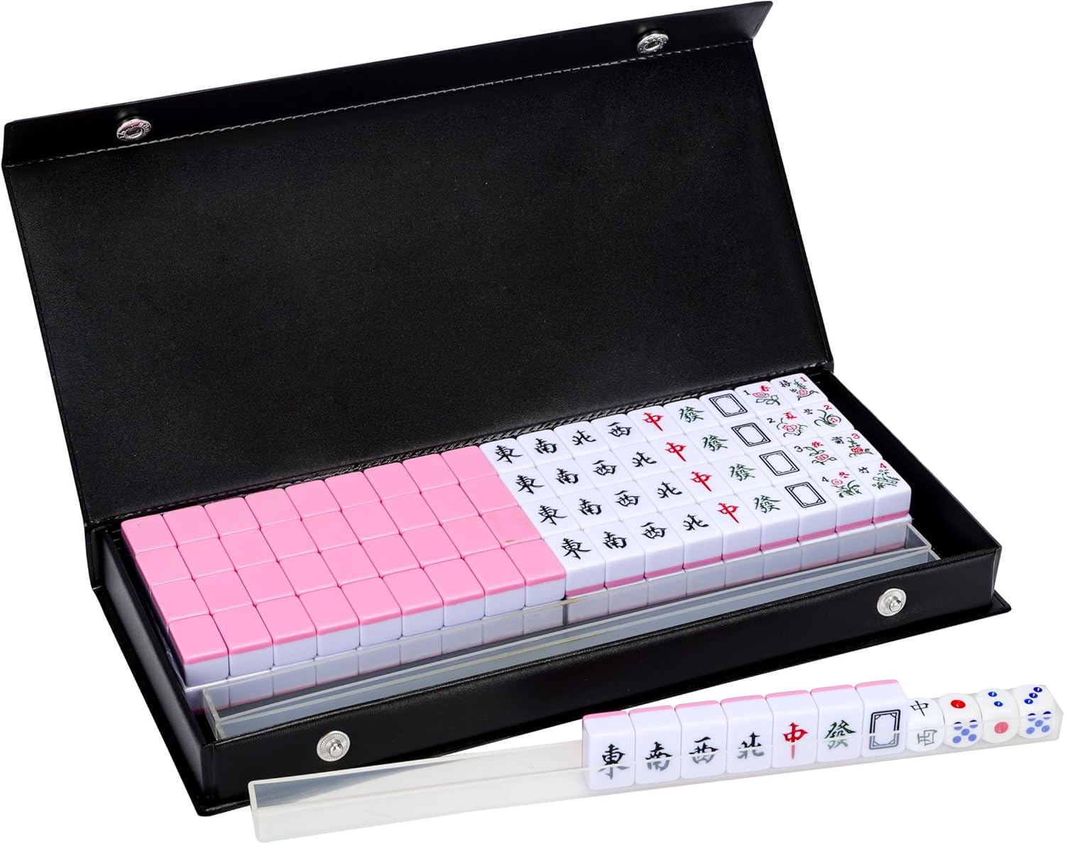 Amazon.com: drizzle Pink Travel Mahjong Mini Set 20mm with Instructions ...