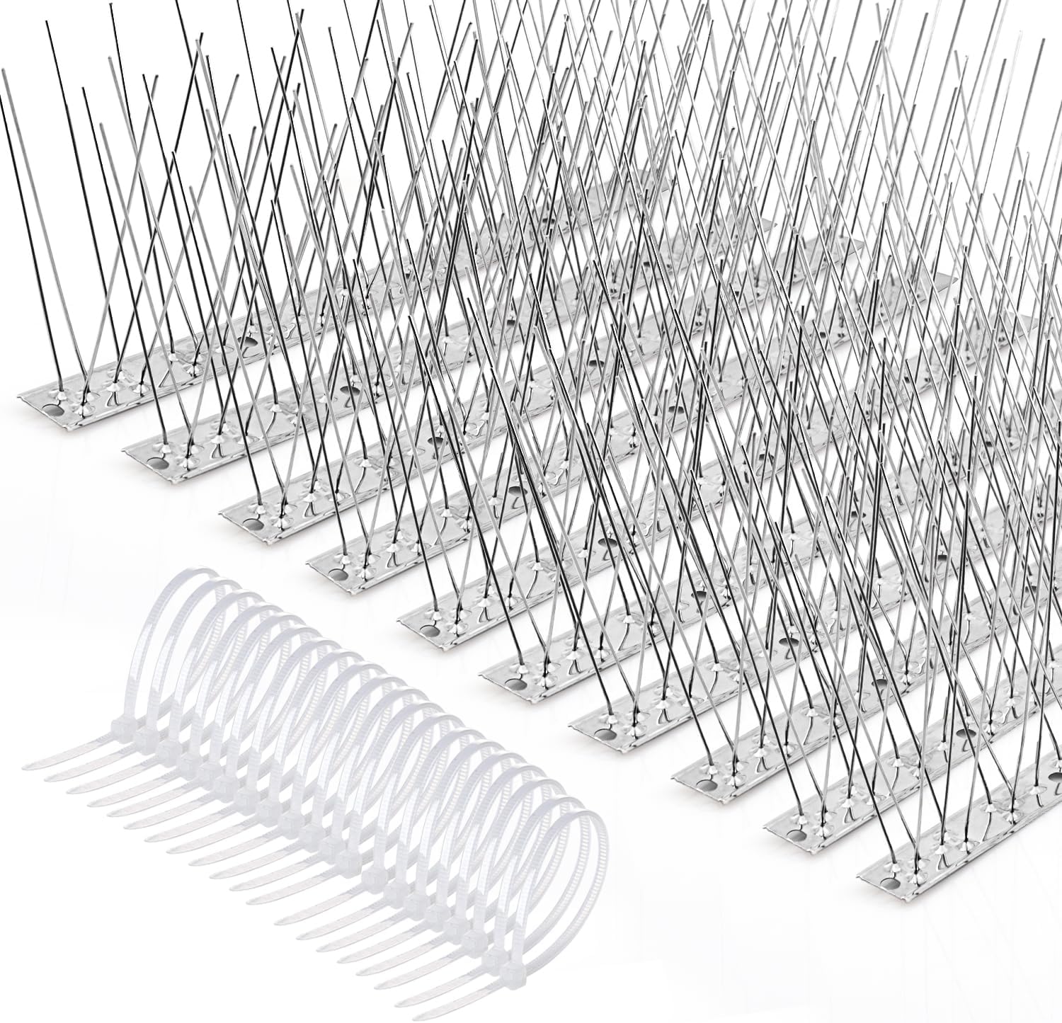 Amazon.com : MARIWEI 15 Ft 14 Strips Bird Spikes for Pigeons Small ...