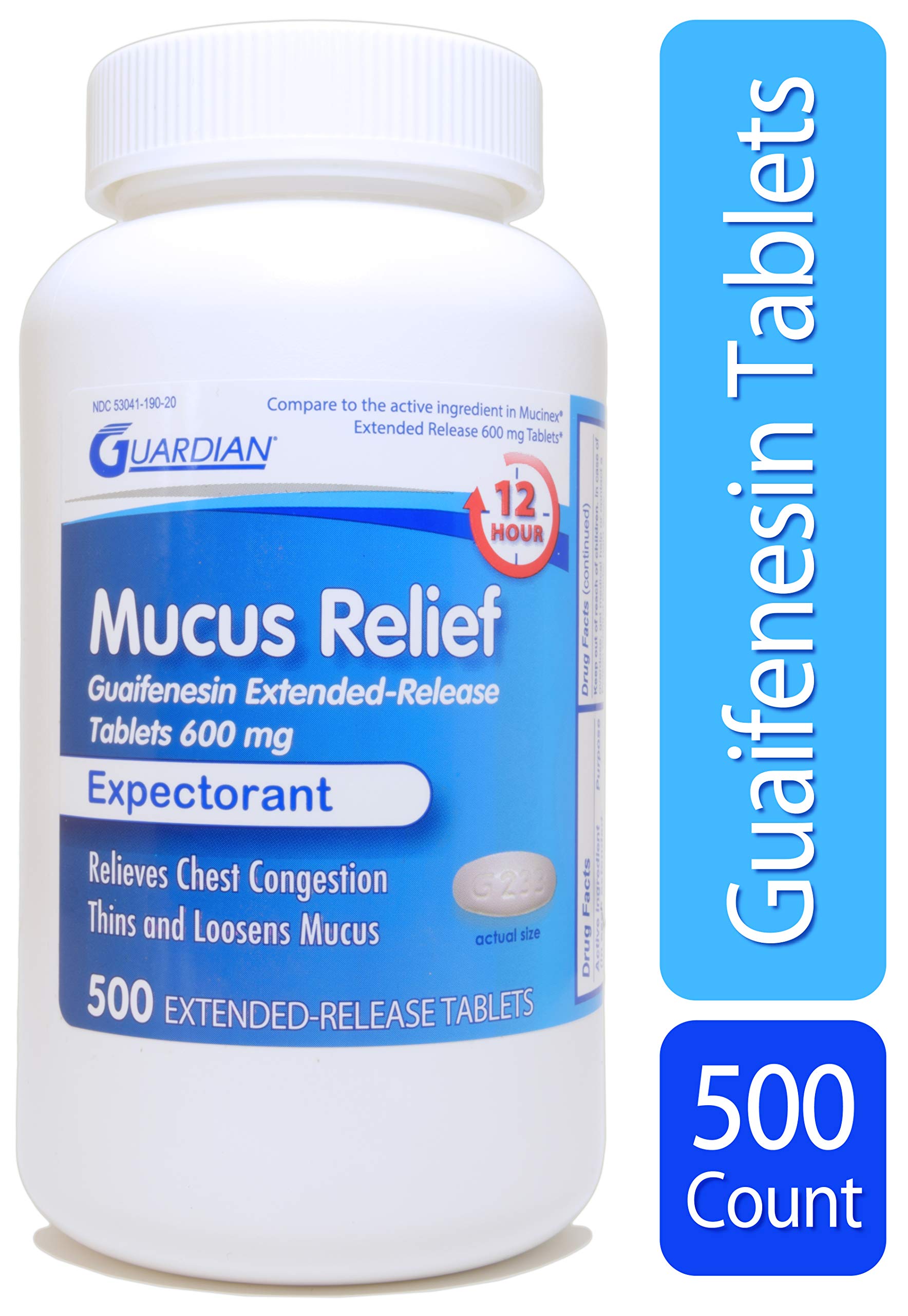 Snapklik.com : Guardian Mucus Relief, 600mg Guaifenesin 12 Hour ...