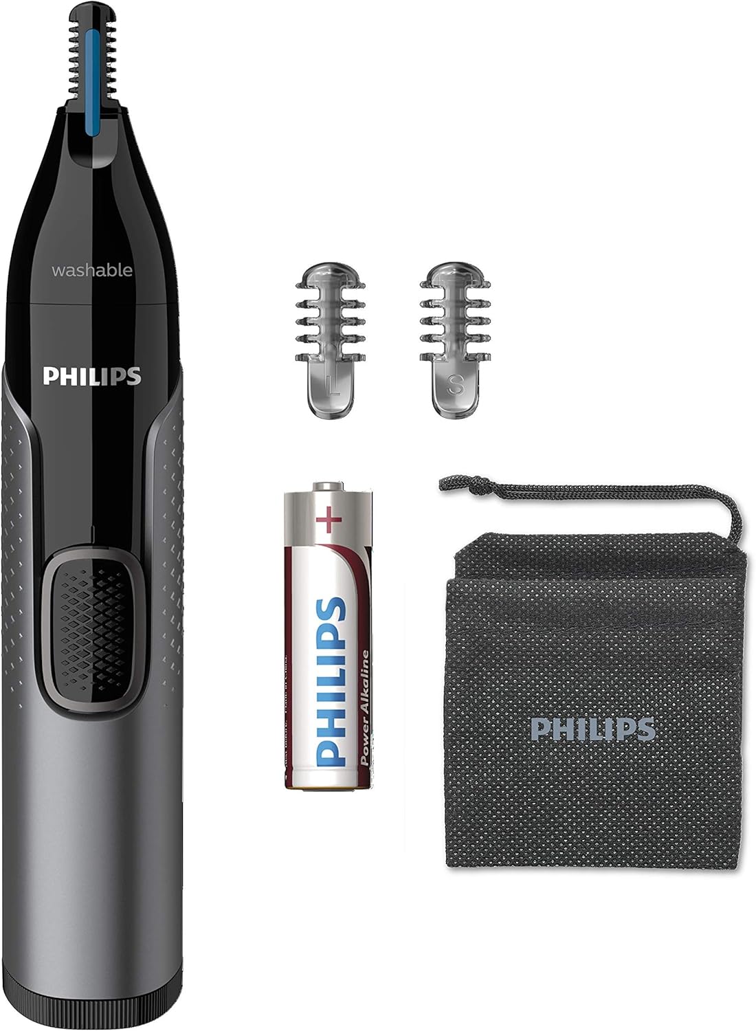 Philips Series 3000 Ear, Eyebrow & Nose Trimmer with 2 Eyebrow Combs ...