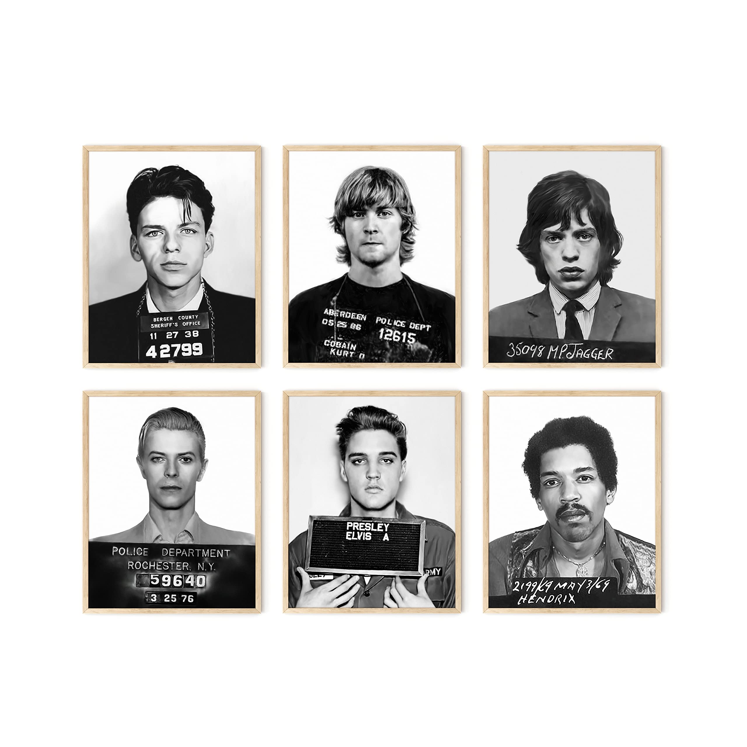 Buy HAUS AND HUES Celebrity Mugs Rock s Vintage- Kurt Cobain, Mick ...