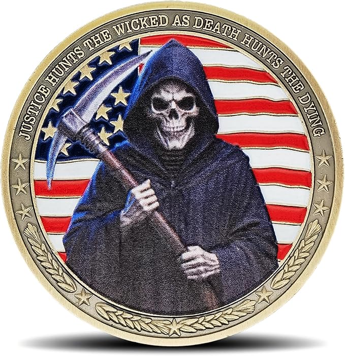 Amazon.com: Police Challenge Coin Death Reaper Law Enforcement ...