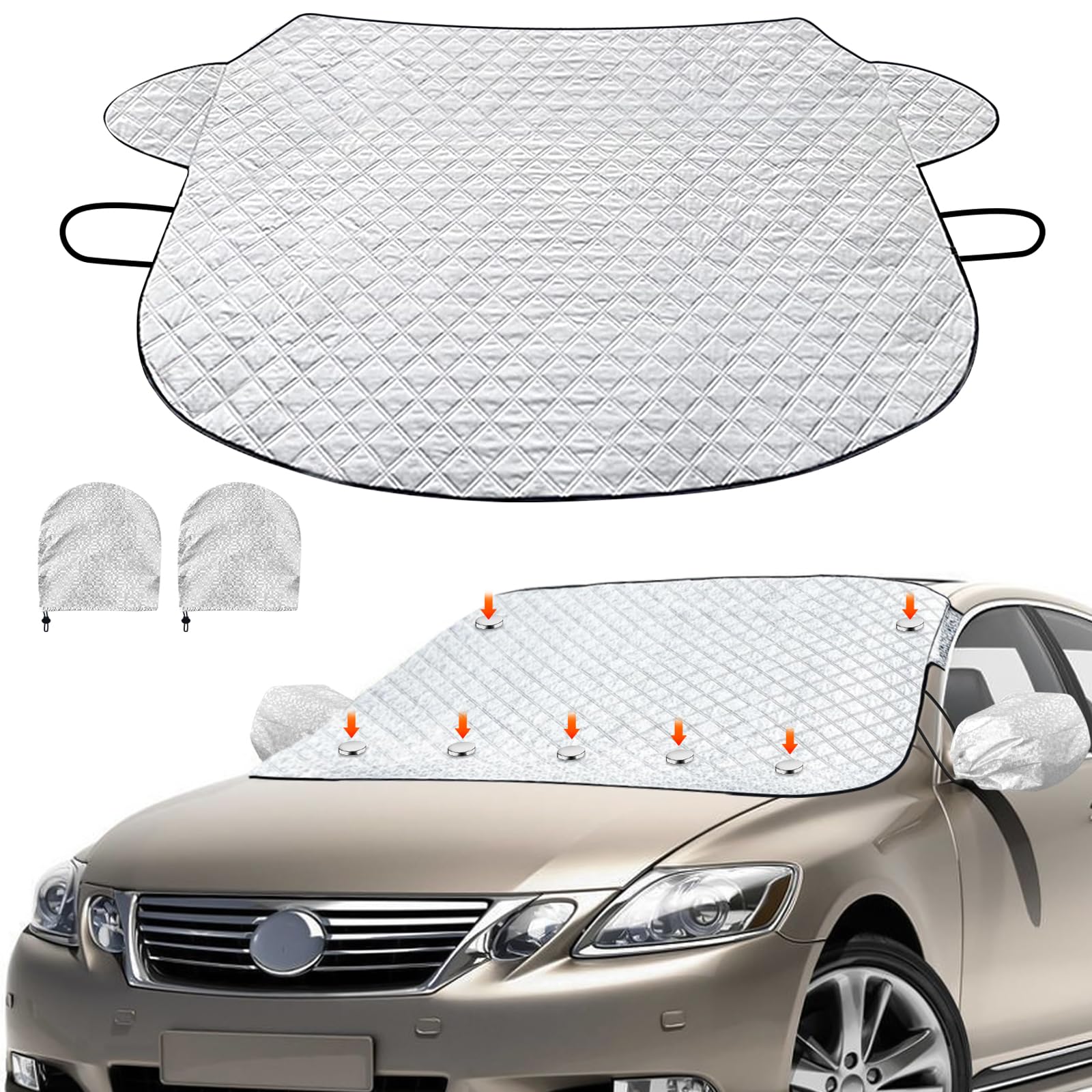 WenYa Car Windshield Cover, Heavy Duty Ultra Thick Protective ...