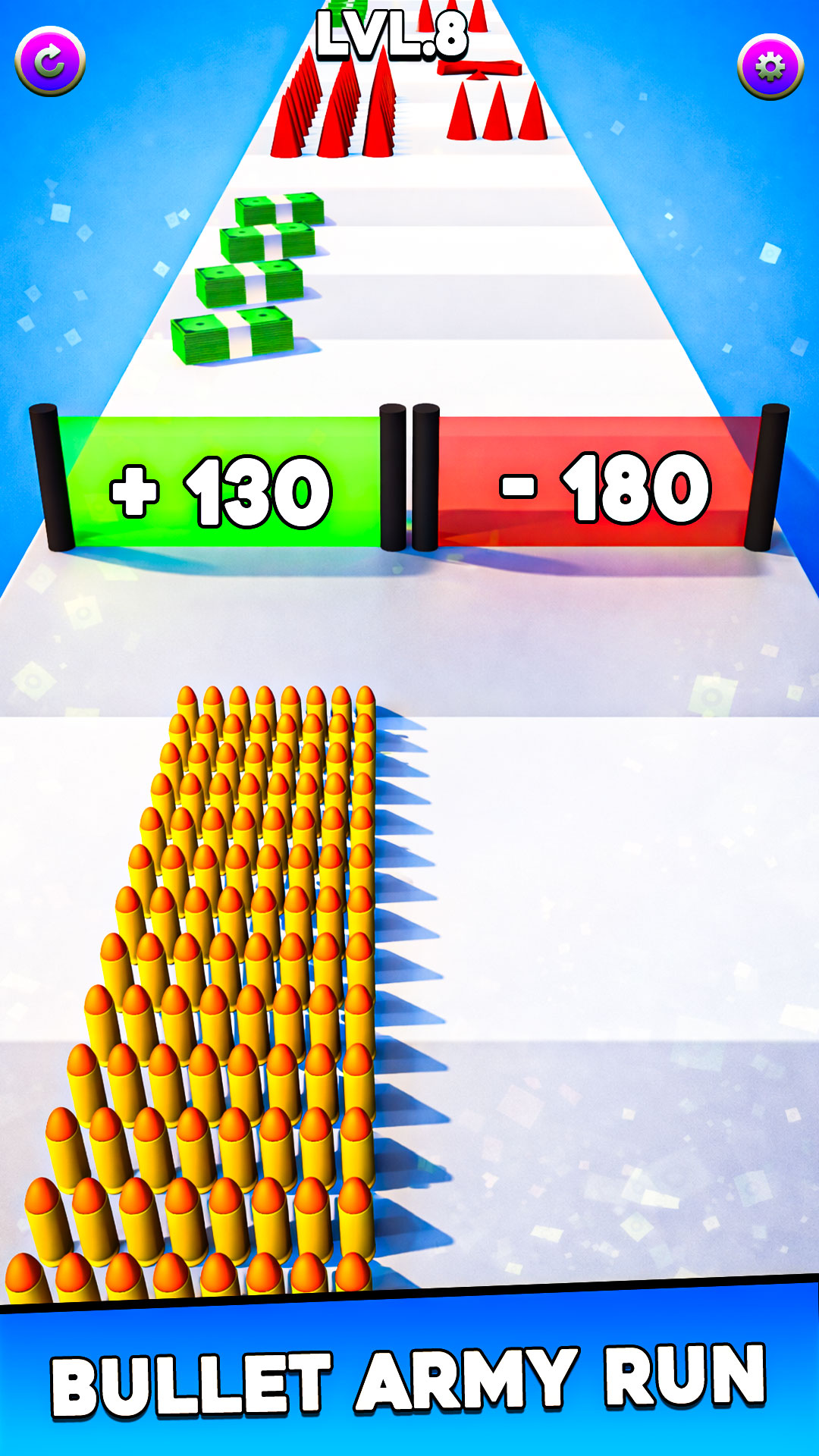 Bullet Army Shooter Rush 3D Action: Stacks Gun Merge Ammo Endless ...