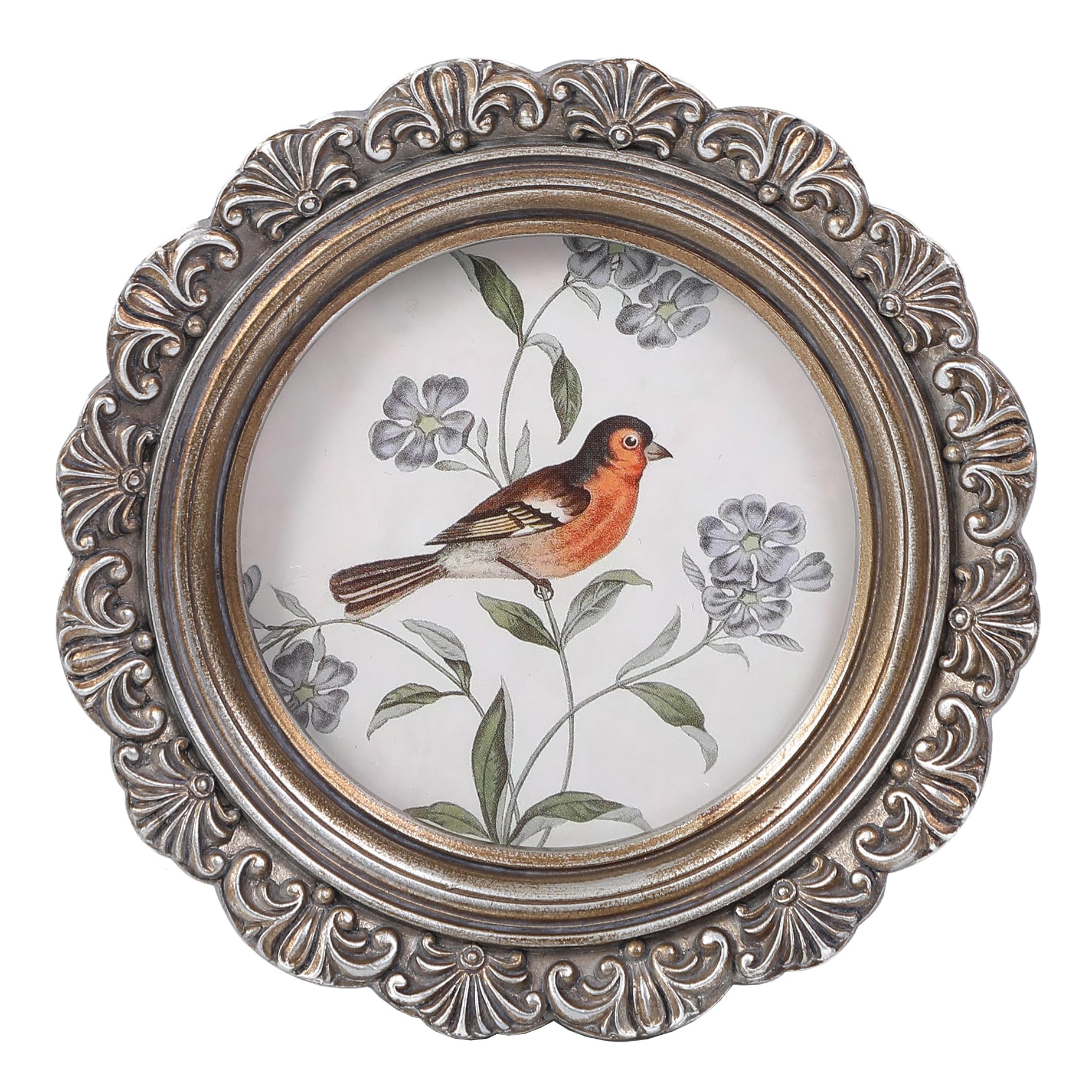 Amazon.com - LIHOLO Vintage Picture Frames 3x3 Round Picture Frames ...