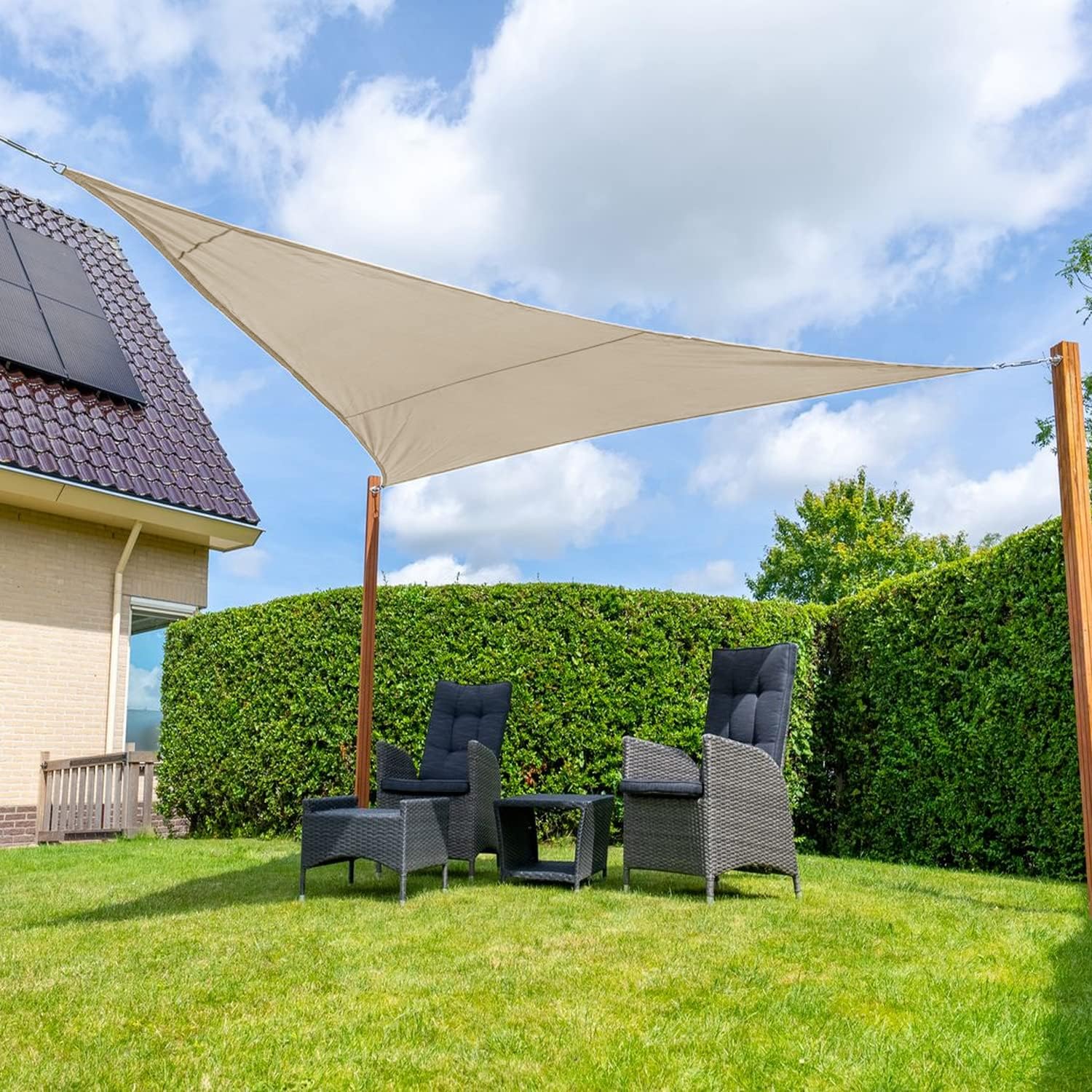 Amazon.com : INFRANGE Sun Shade Sail Waterproof 285GSM HDPE Right ...