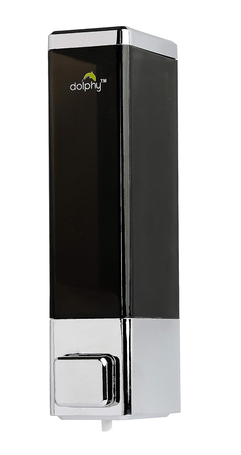 DOLPHY Square ABS Liquid Soap Dispenser-300ML, Black : Amazon.in: Home ...