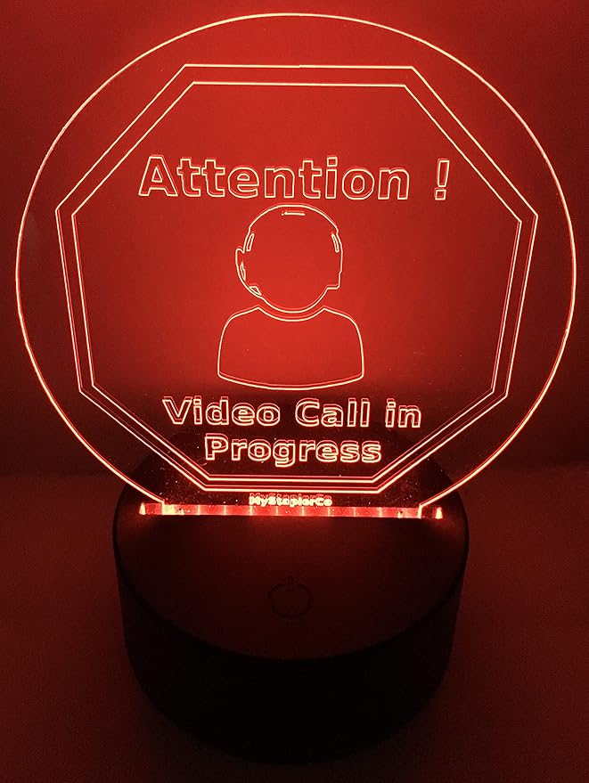Amazon.com : MyStaplerCo Video Call Warning Sign – Conference Zoom ...