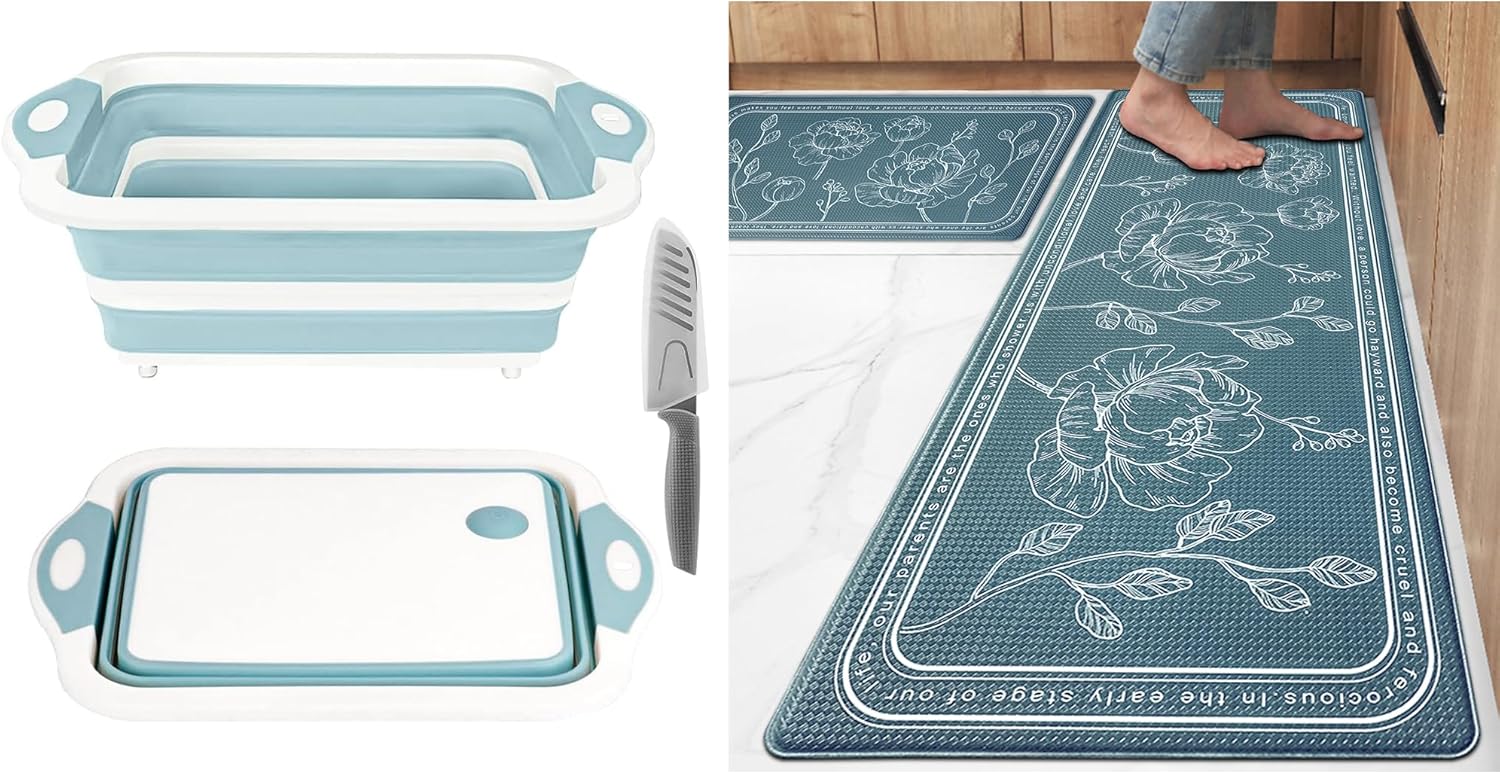 Amazon.com: ROTTOGOON Collapsible Cutting Board Foldable Chopping Board ...