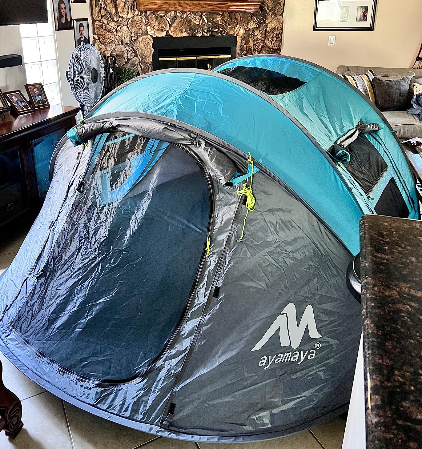 $6/mo - Finance 4 Person Pop Up Tents for Camping - AYAMAYA Waterproof ...