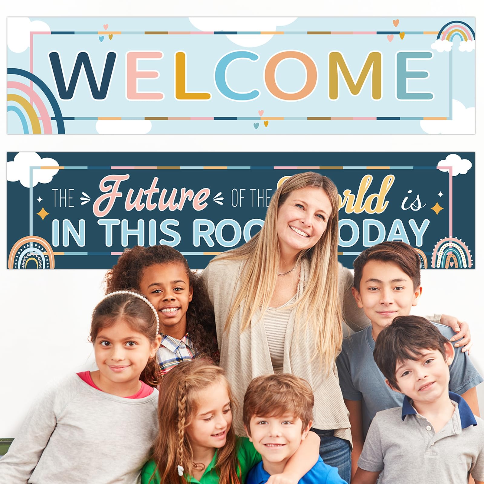 Snapklik.com : Blue Bohemia Classroom Decorations Classroom Welcome ...