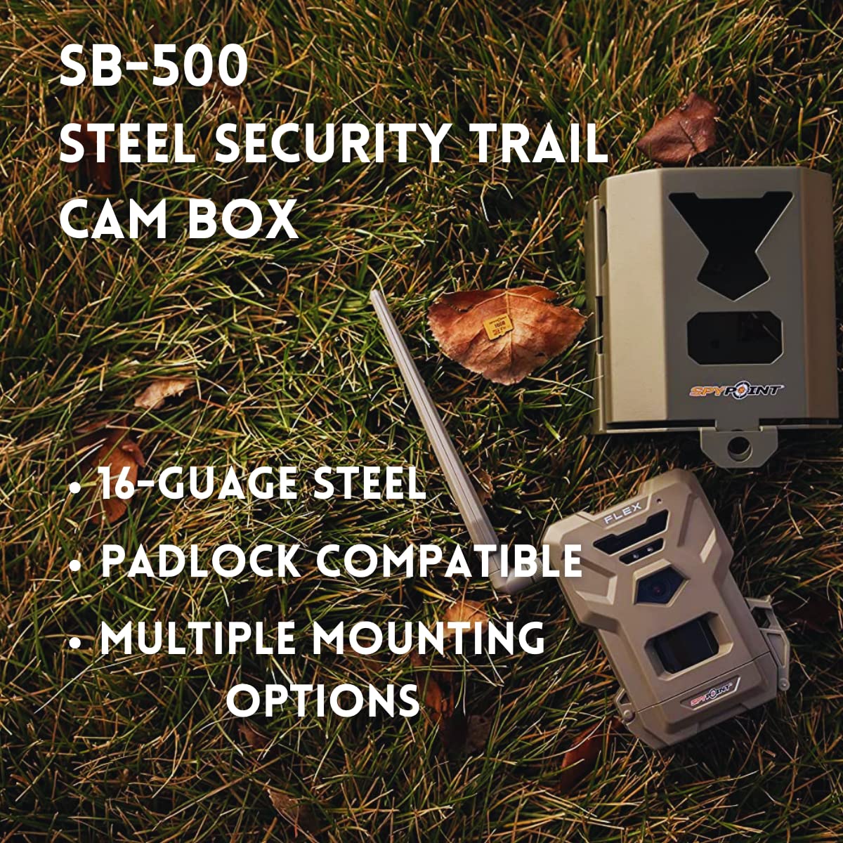 Snapklik.com : Spypoint SB-500 16-Guage Zinc-Coated Steel Padlock And ...