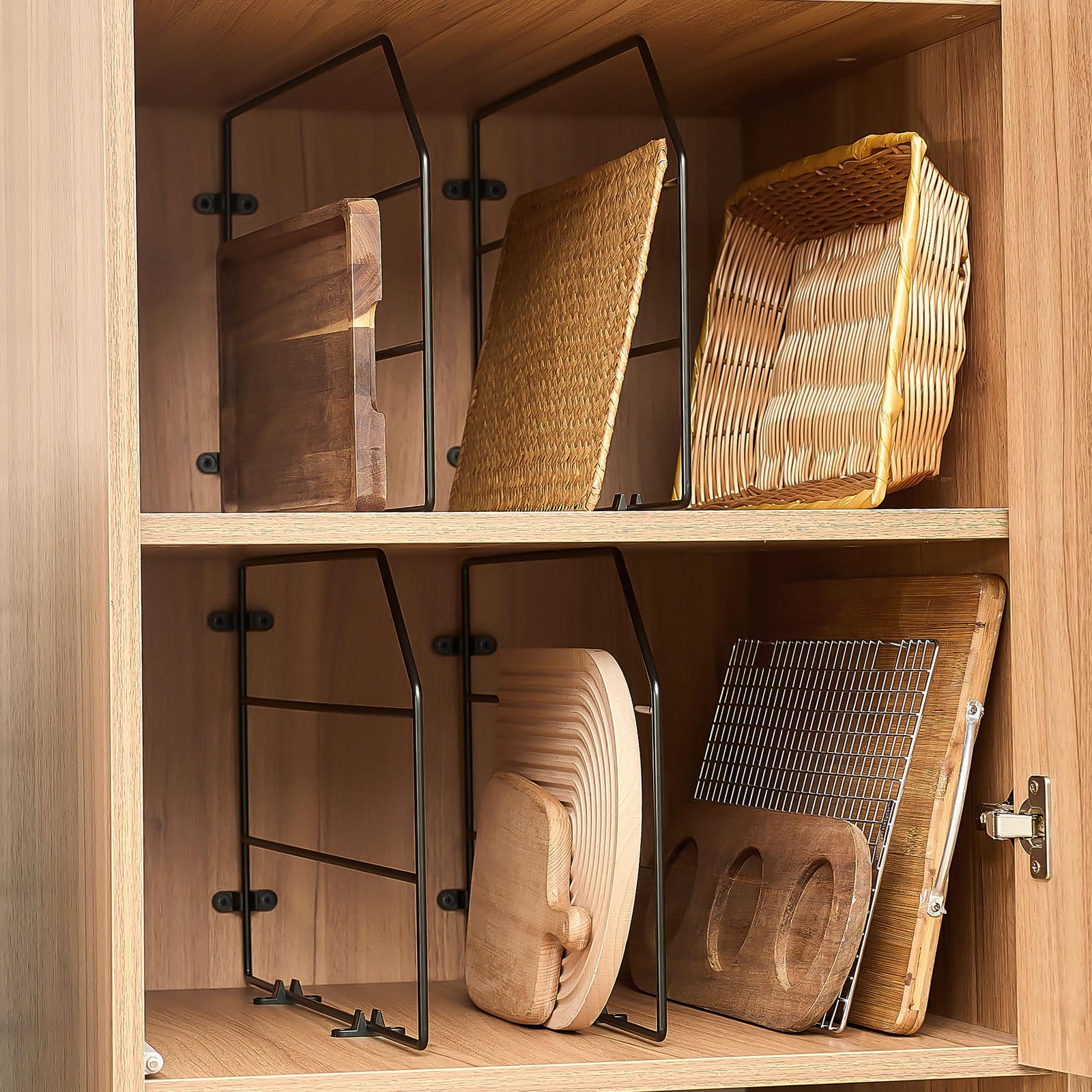 Amazon.com: Blulu 4 Pcs Baking Sheet Organizer Tray Dividers for ...