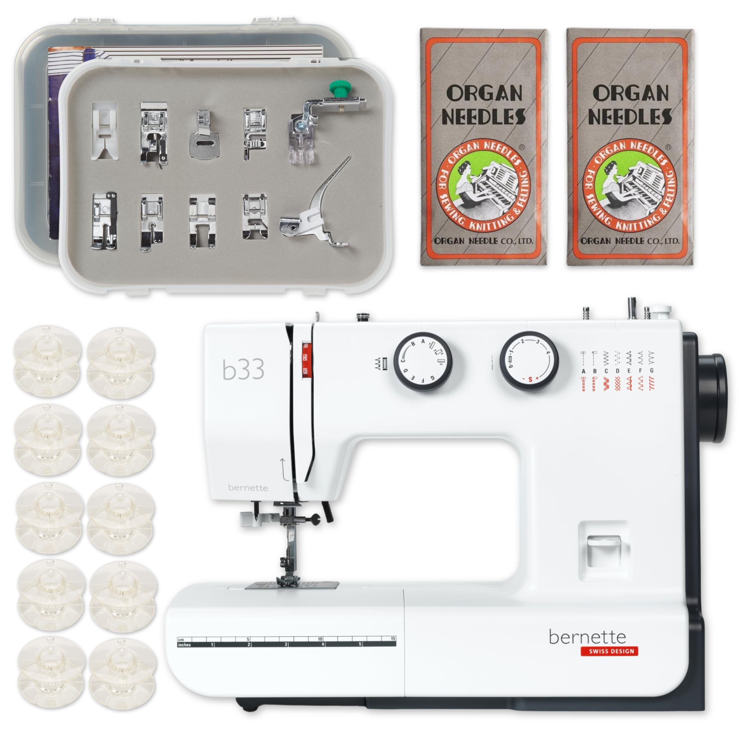 Amazon.com: Bernette 33 Swiss Design Sewing Machine with Exclusive Bundle