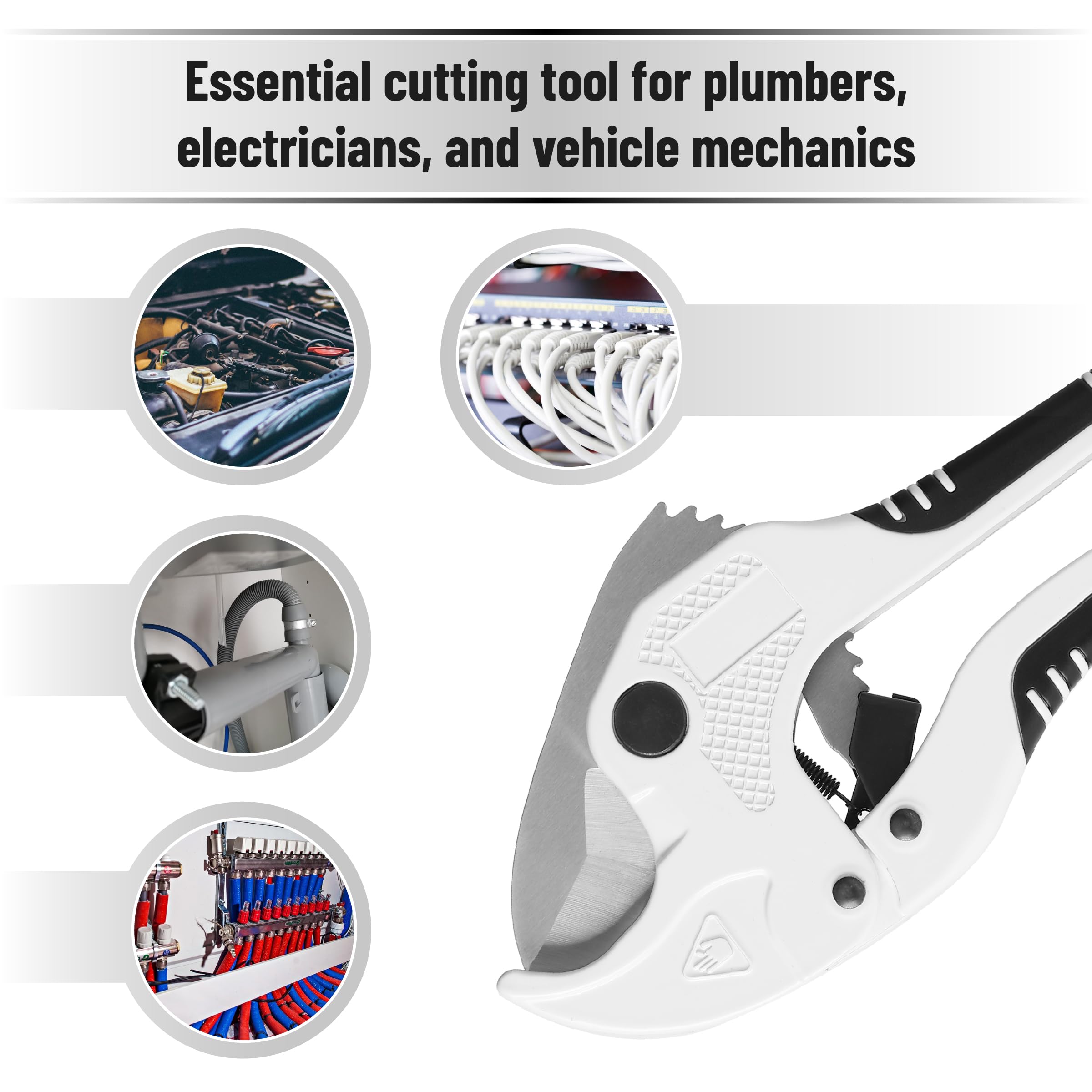 Snapklik.com : Bates- PVC Pipe Cutter, Cuts Up To 1-5/8", Ivory ...