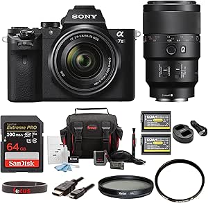 Amazon.com : Sony Alpha a7II Mirrorless Digital Camera with 28-70mm Lens, Sony FE 90mm Lens ...