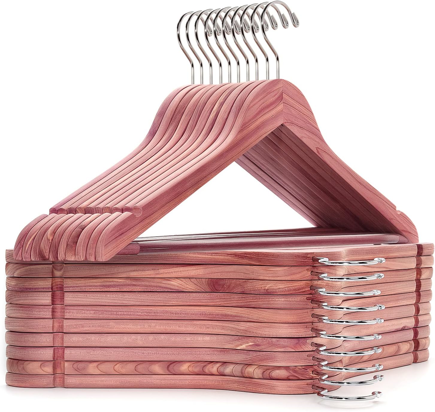 Amazon.com: Cedar Hangers for Closet,Cedar Blocks for Clothes Storage ...