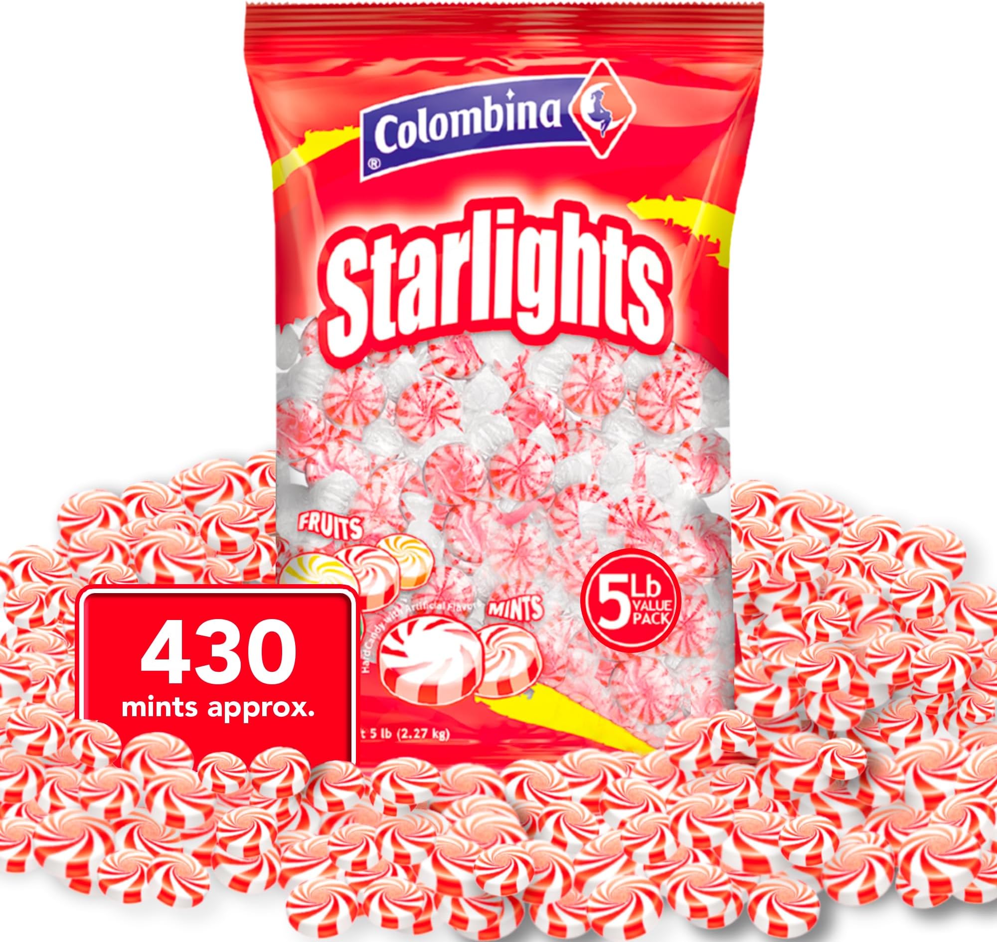 Amazon.com : Starlight Mints - 436 Refreshing Delight (5lbs ...