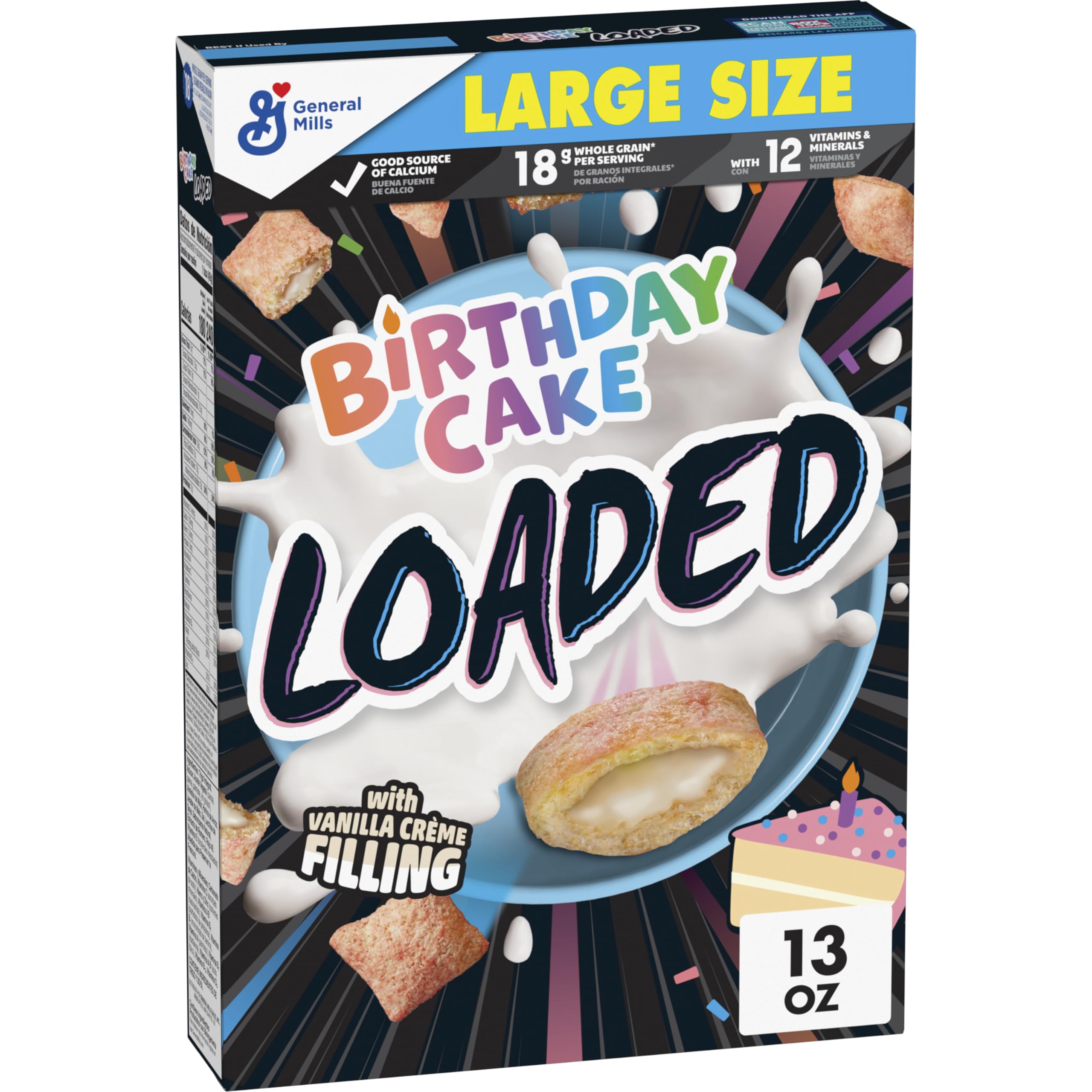 Amazon.com: Birthday Cake Loaded Cereal, Crispy Cereal With ...