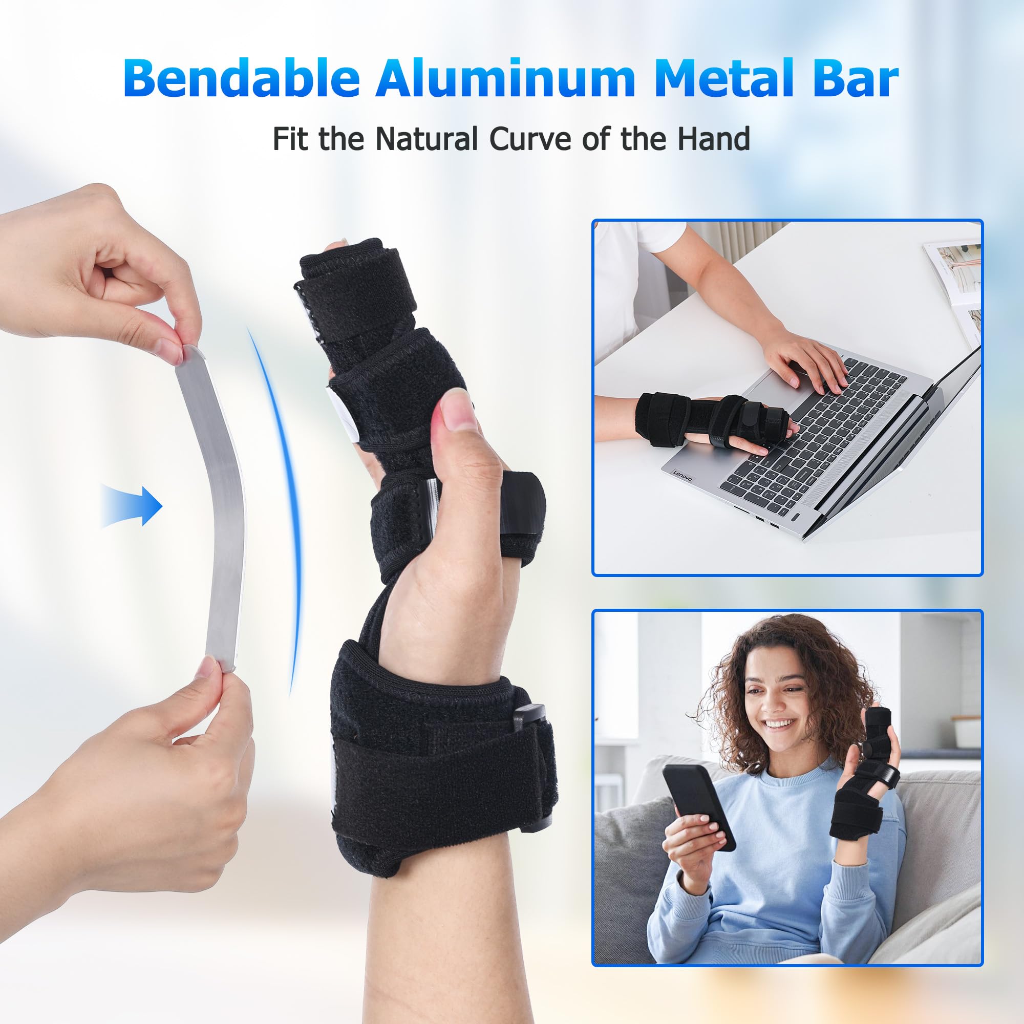 Snapklik.com : 2 Finger Splint, Reversible Trigger Finger Splint ...