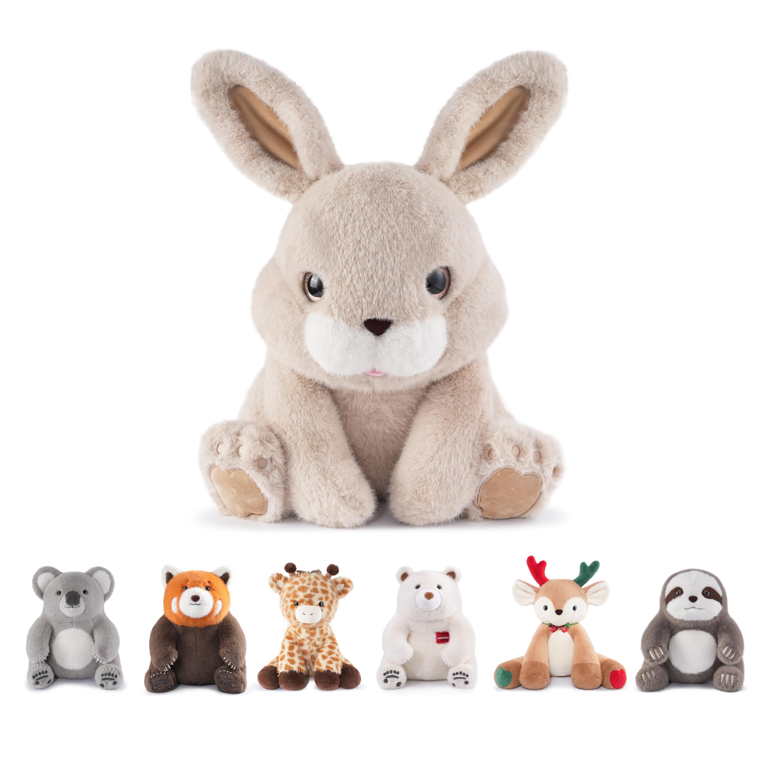 Amazon.com: Niuniu Daddy 14" | 3.5 Pound Rabbit Weighted Bunny Stuffed ...