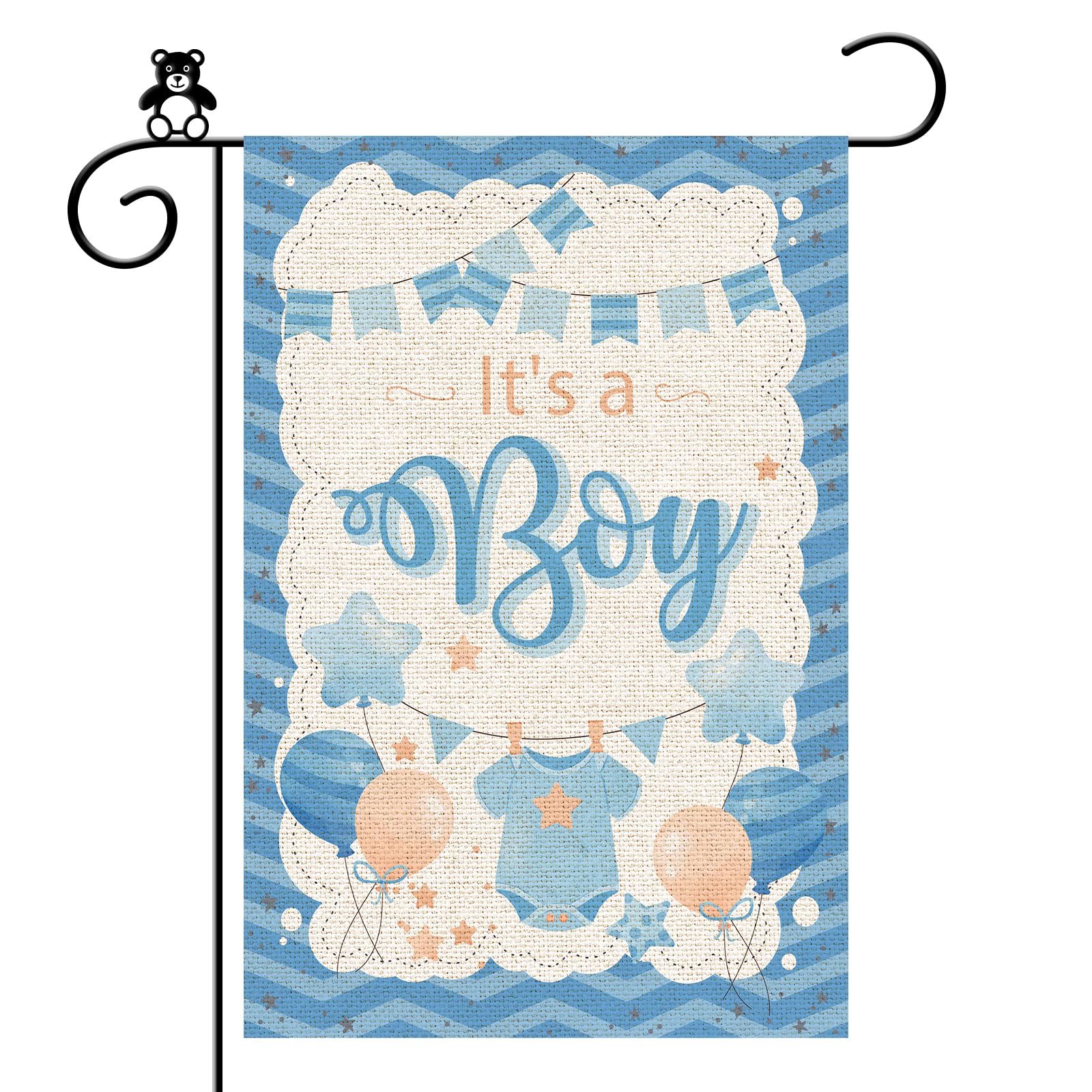 Amazon.com : It's A Boy Garden Flag, Gender Reveal, Pregnancy ...