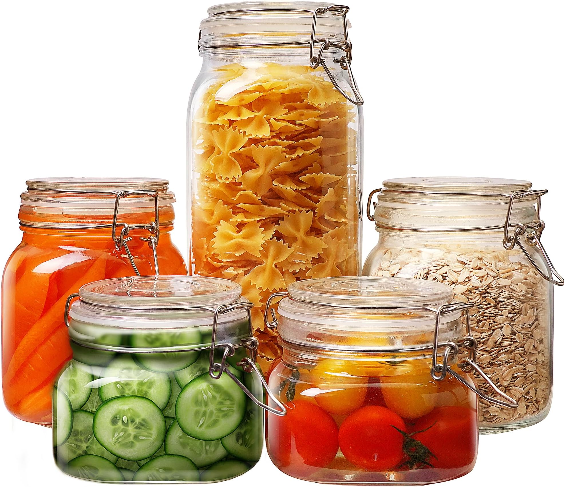 Amazon.com: Ball 3 Jar Set, Stack & Store Jars with Airtight Stackable ...