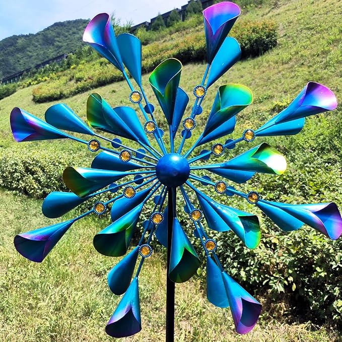 Amazon.com: Wind Spinners for Yard and Garden-Large Magic Metal ...