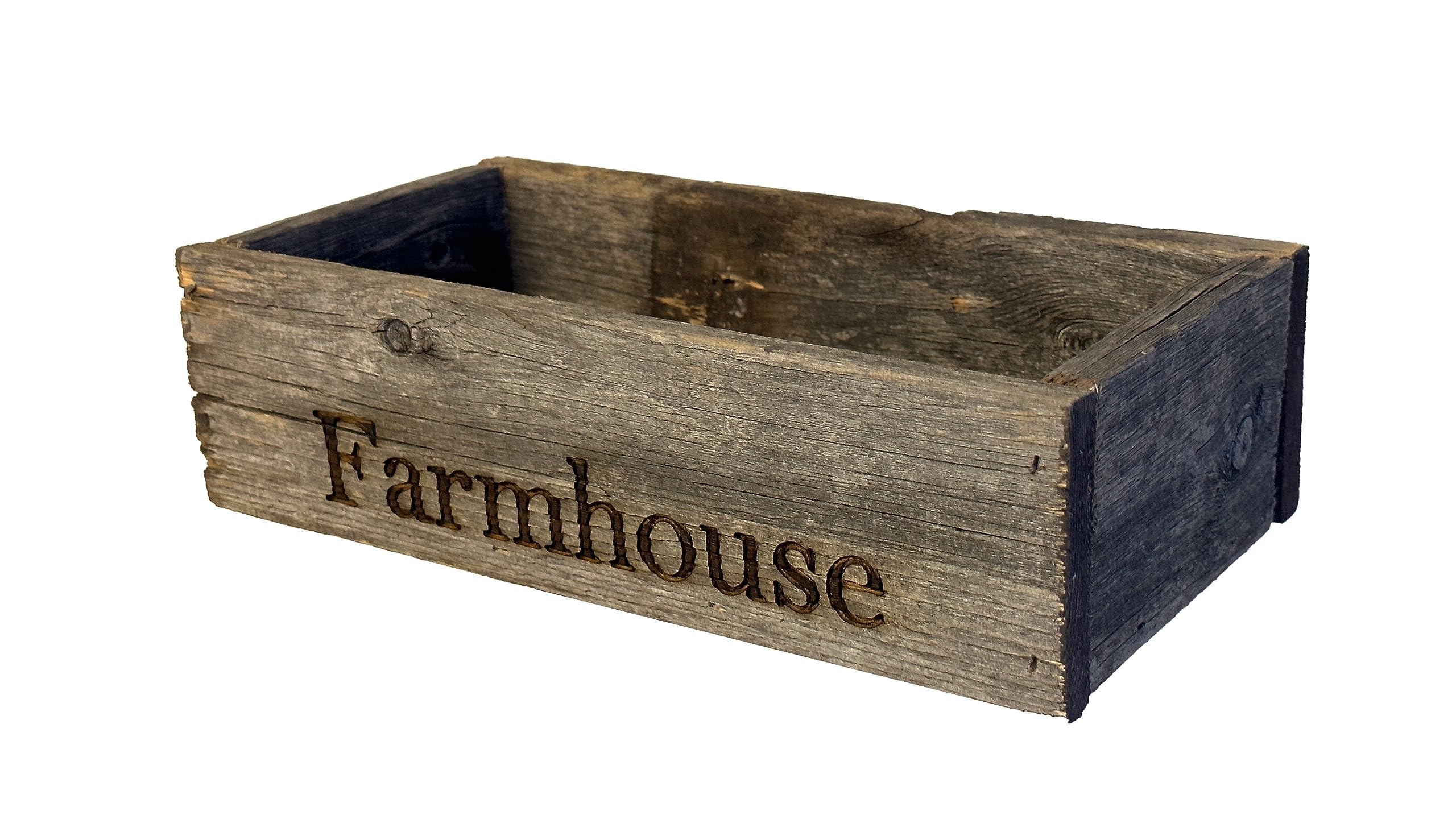 Amazon.com: Decorative Barnwood Box | Authentic Weathered Wood Box for ...