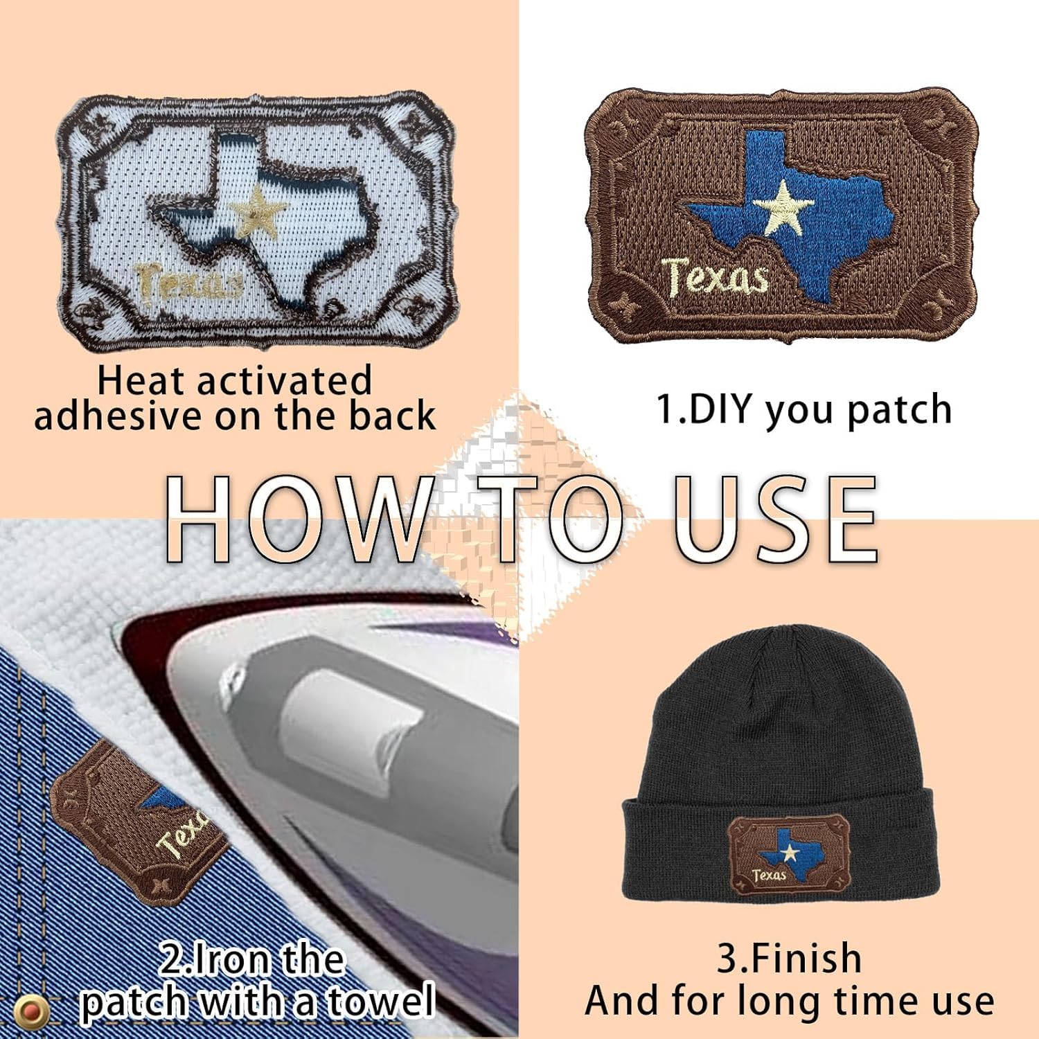 Snapklik.com : Vintage Western Cowboy Embroidered Patches Iron On